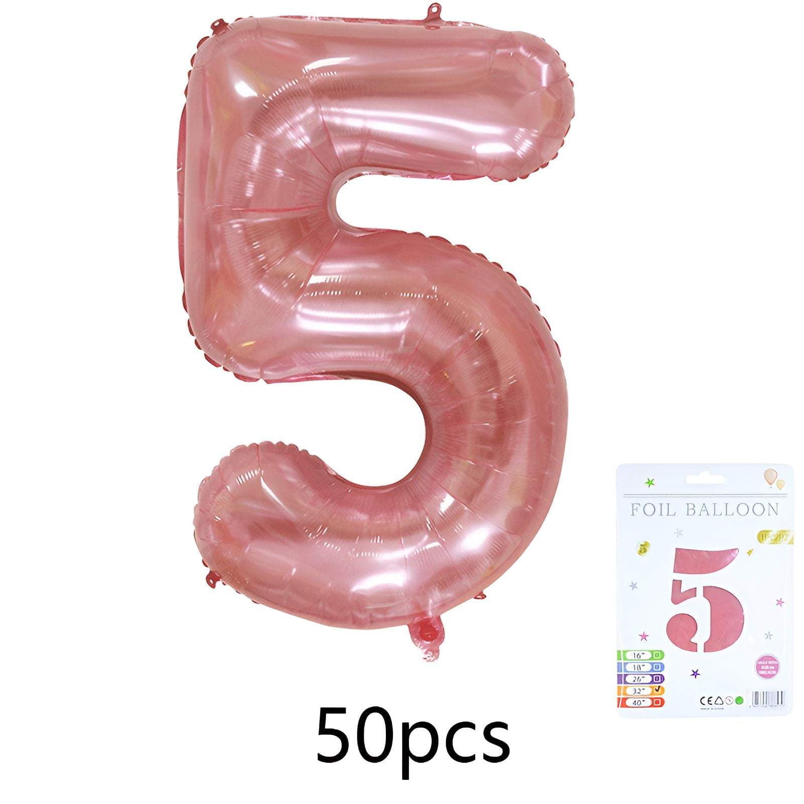 BESTSKY 50Pcs Number Balloons,Creative Decoration Option Birthday ...