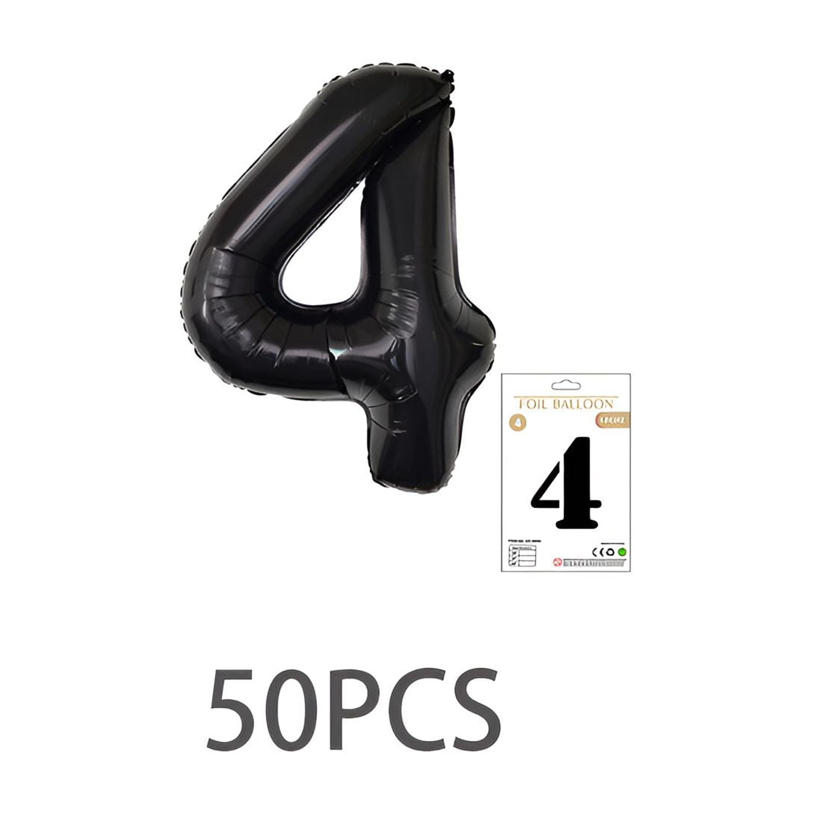 BESTSKY 50Pcs Number Balloons,Creative Packaging Design Party ...