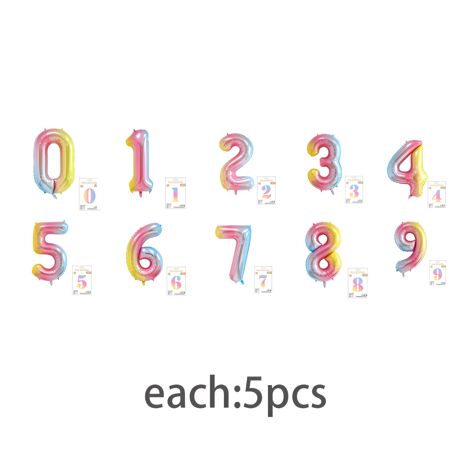 BESTSKY 50Pcs Number Balloons,Creative Party Balloons Party Decorations ...