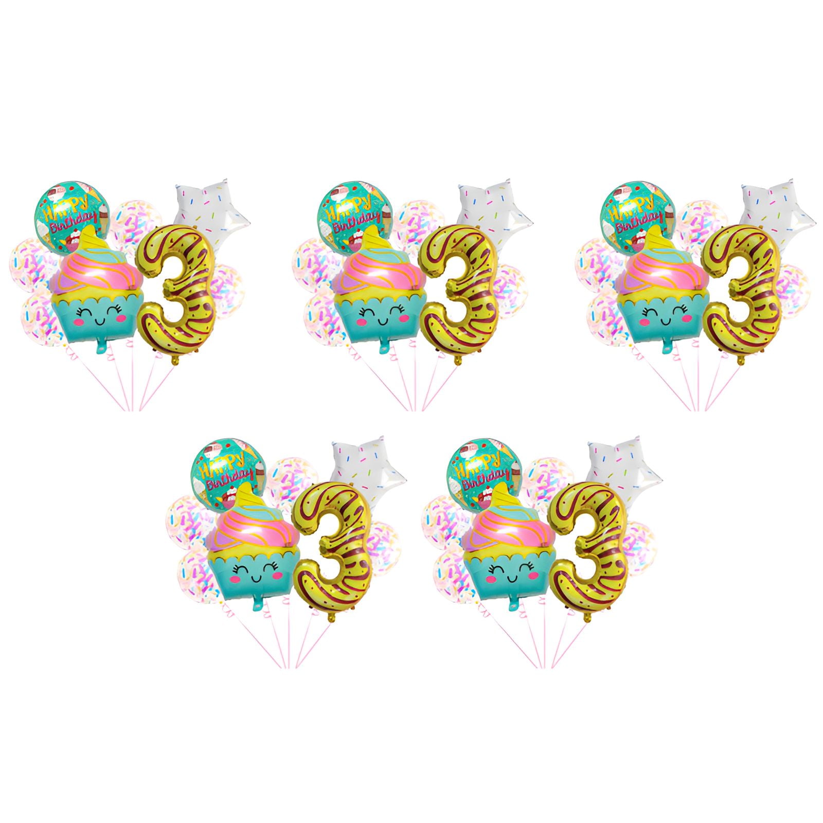 BESTSKY 50Pcs Number Balloons,Cute Atmosphere Decor Party Decorations ...