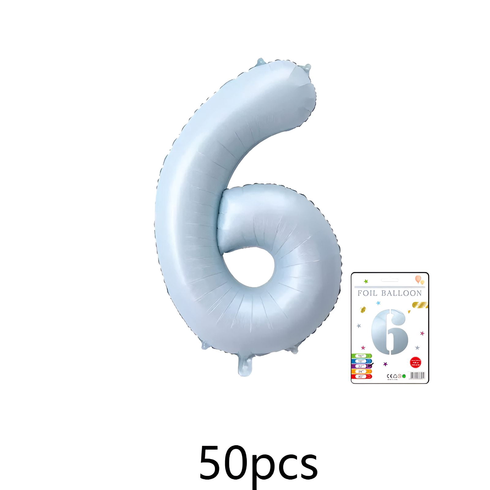 BESTSKY 50Pcs Number Balloons,Delicate and Detailed Balloon Design ...