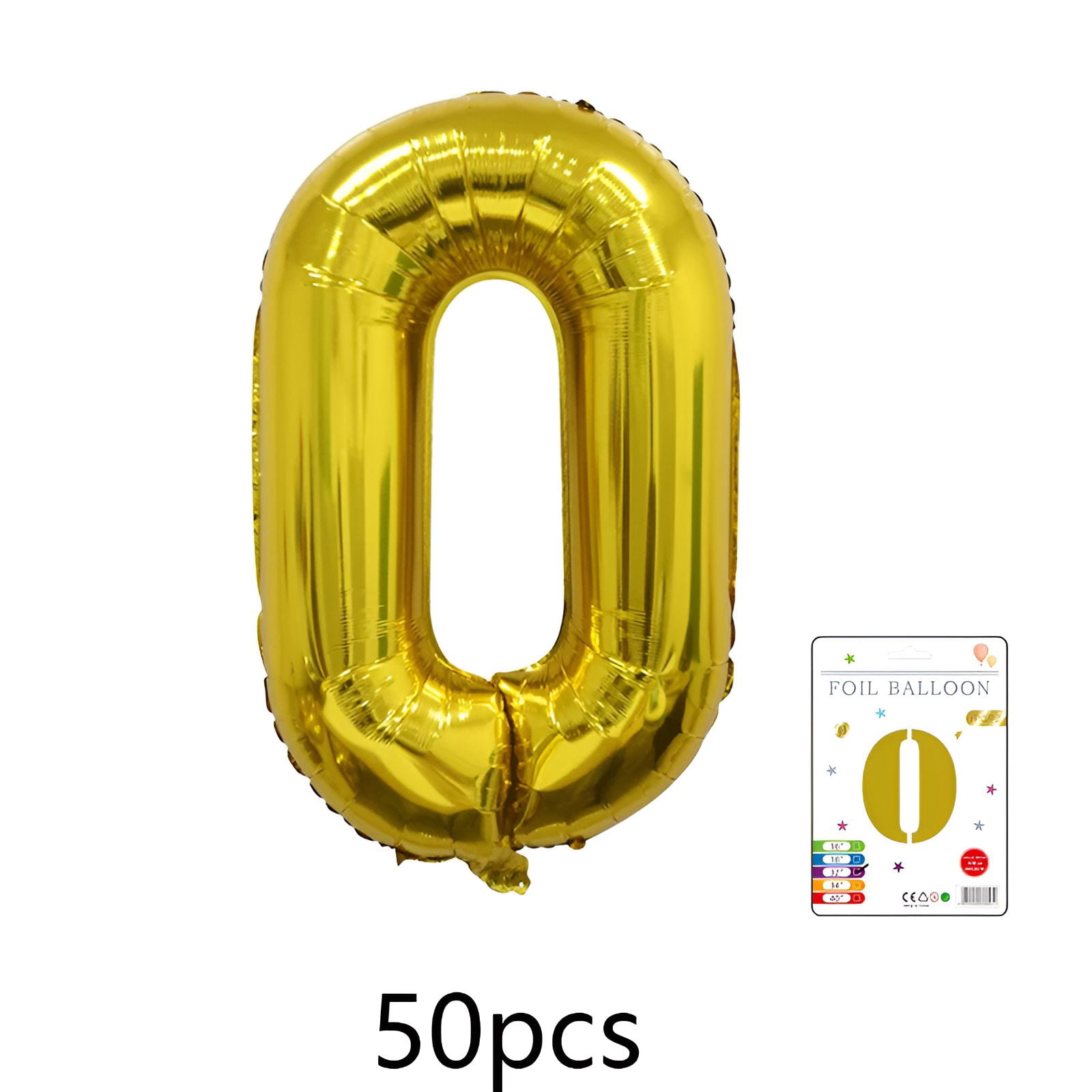 BESTSKY 50Pcs Number Balloons,Exquisite Birthday Balloon Pairing ...