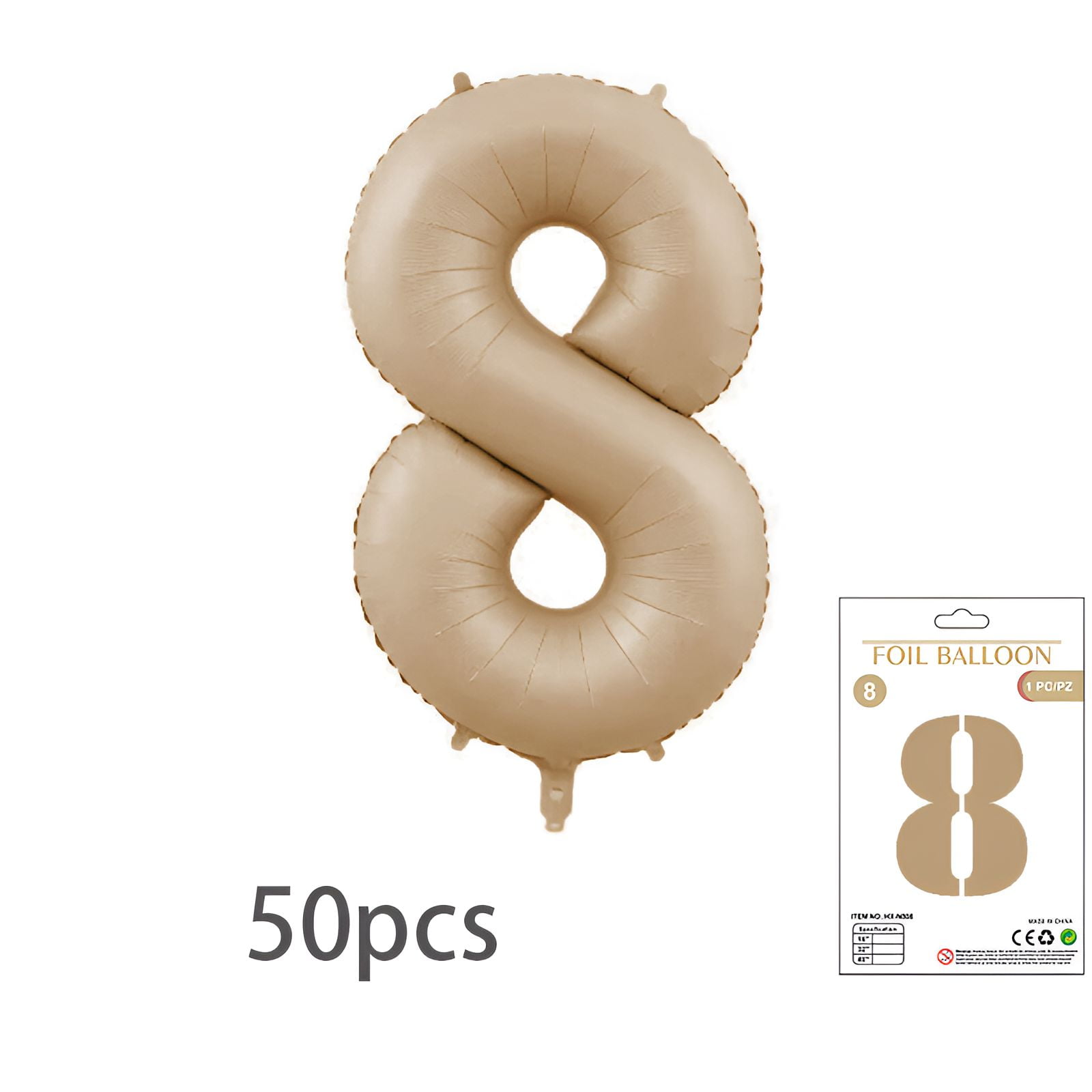 BESTSKY 50Pcs Number Balloons,Flexible Balloon Matching Party ...