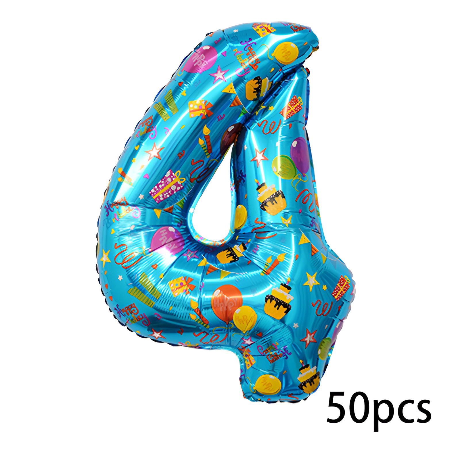 BESTSKY 50Pcs Number Balloons,Fresh Party Atmosphere Balloons for ...