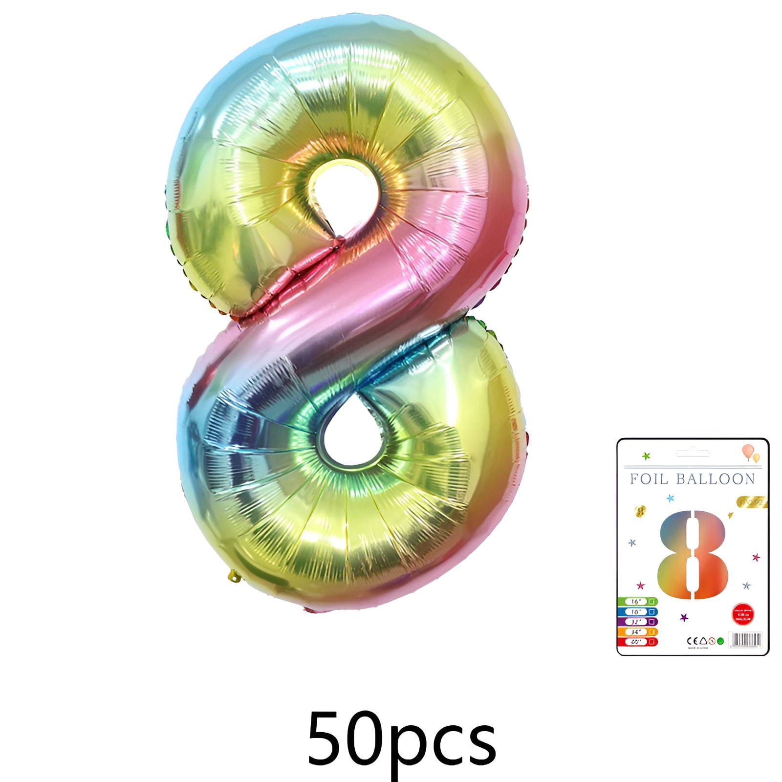 BESTSKY 50Pcs Number Balloons,Full of Dynamics Party Atmosphere ...