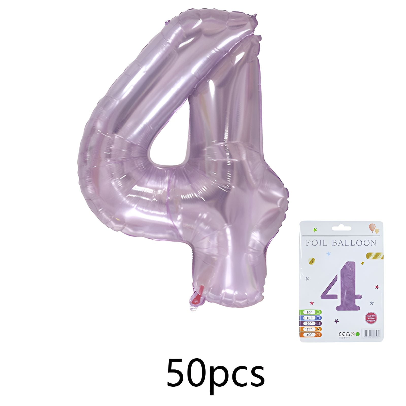 BESTSKY 50Pcs Number Balloons,Rich Balloon Colors Party Decorations,Eye ...