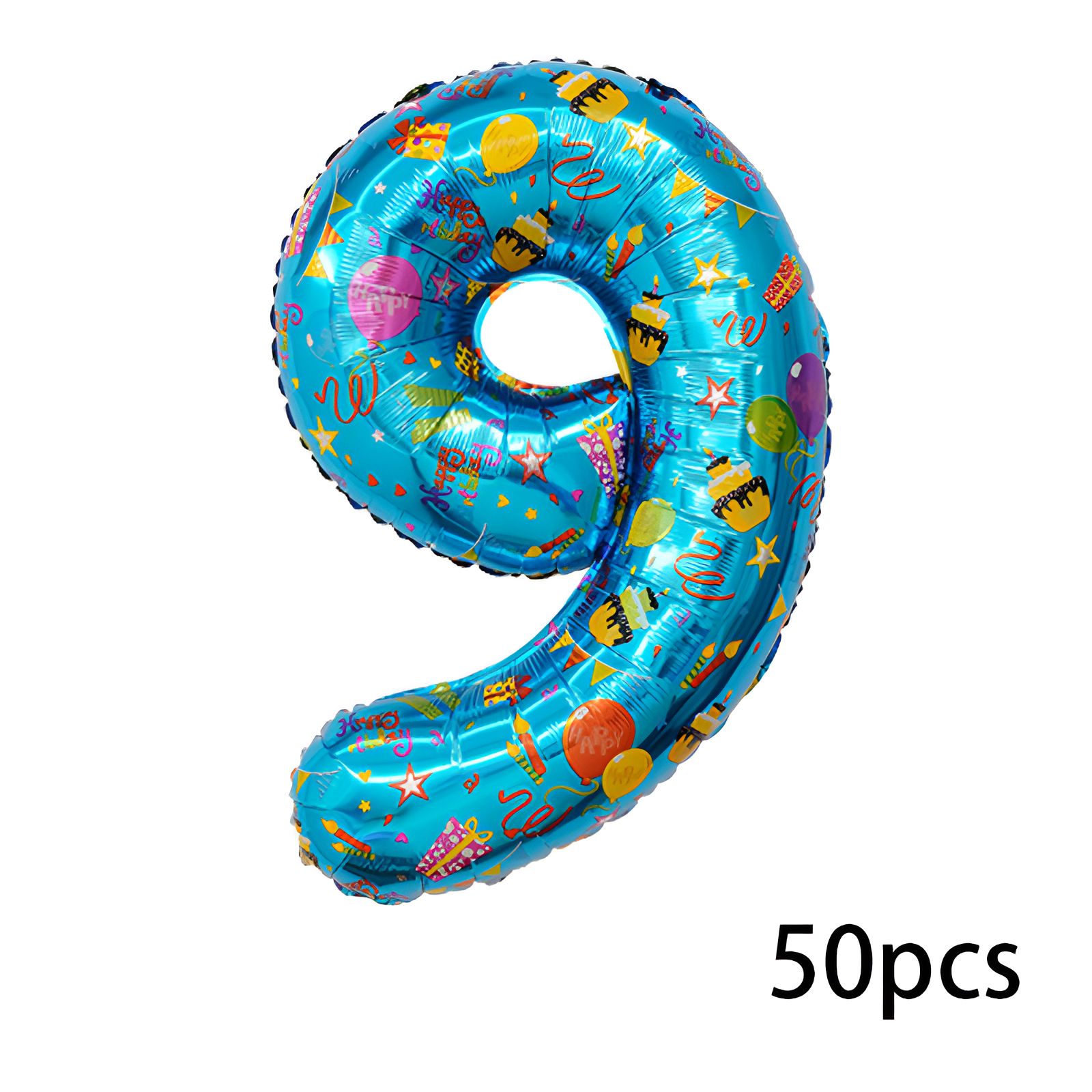 BESTSKY 50Pcs Number Balloons,Rich Display Design Party Decorations ...