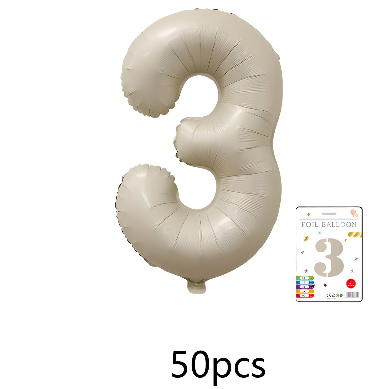 BESTSKY 50Pcs Number Balloons,Simple Design Easy to Match Party ...