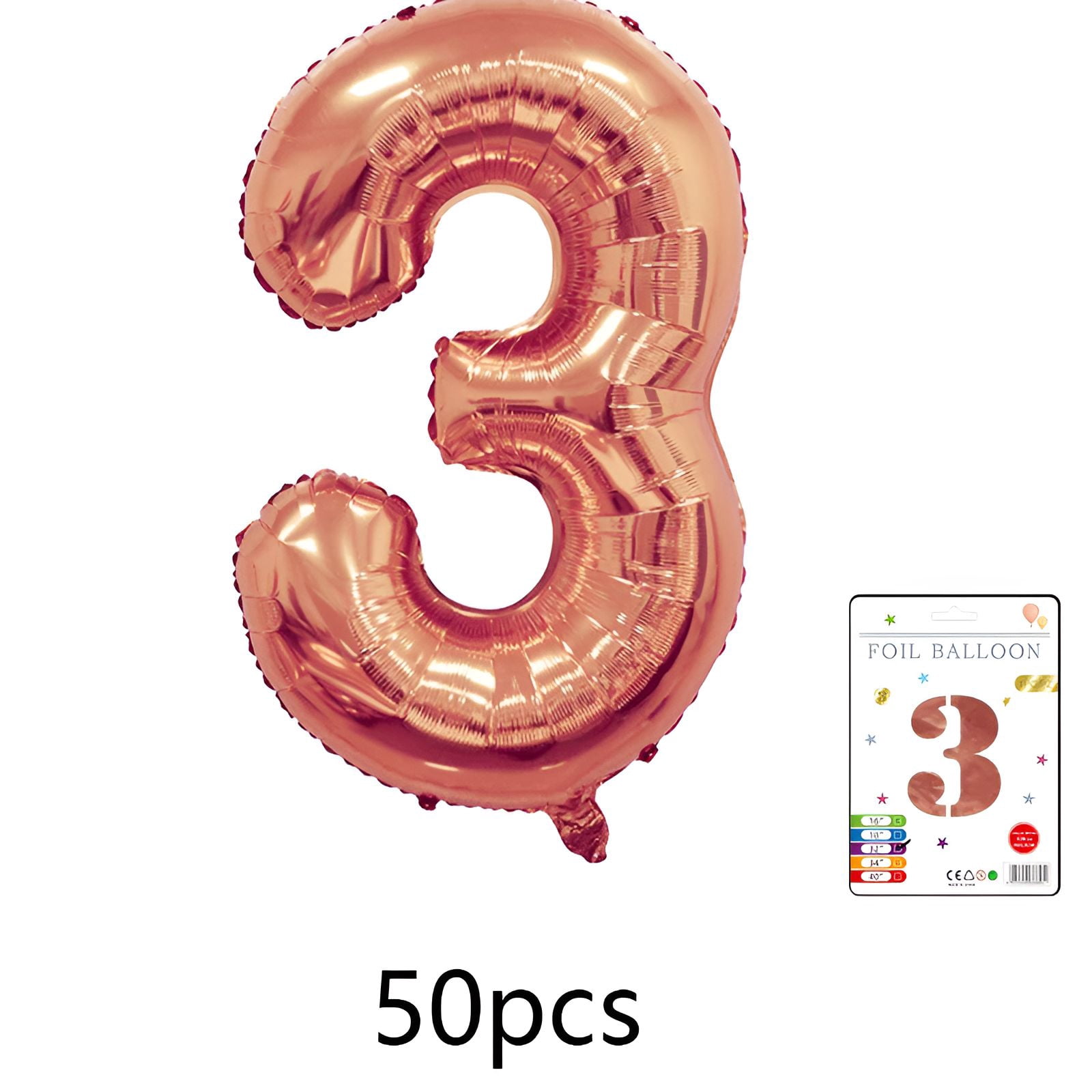 BESTSKY 50Pcs Number Balloons,Stylish Party Balloon Design Party ...