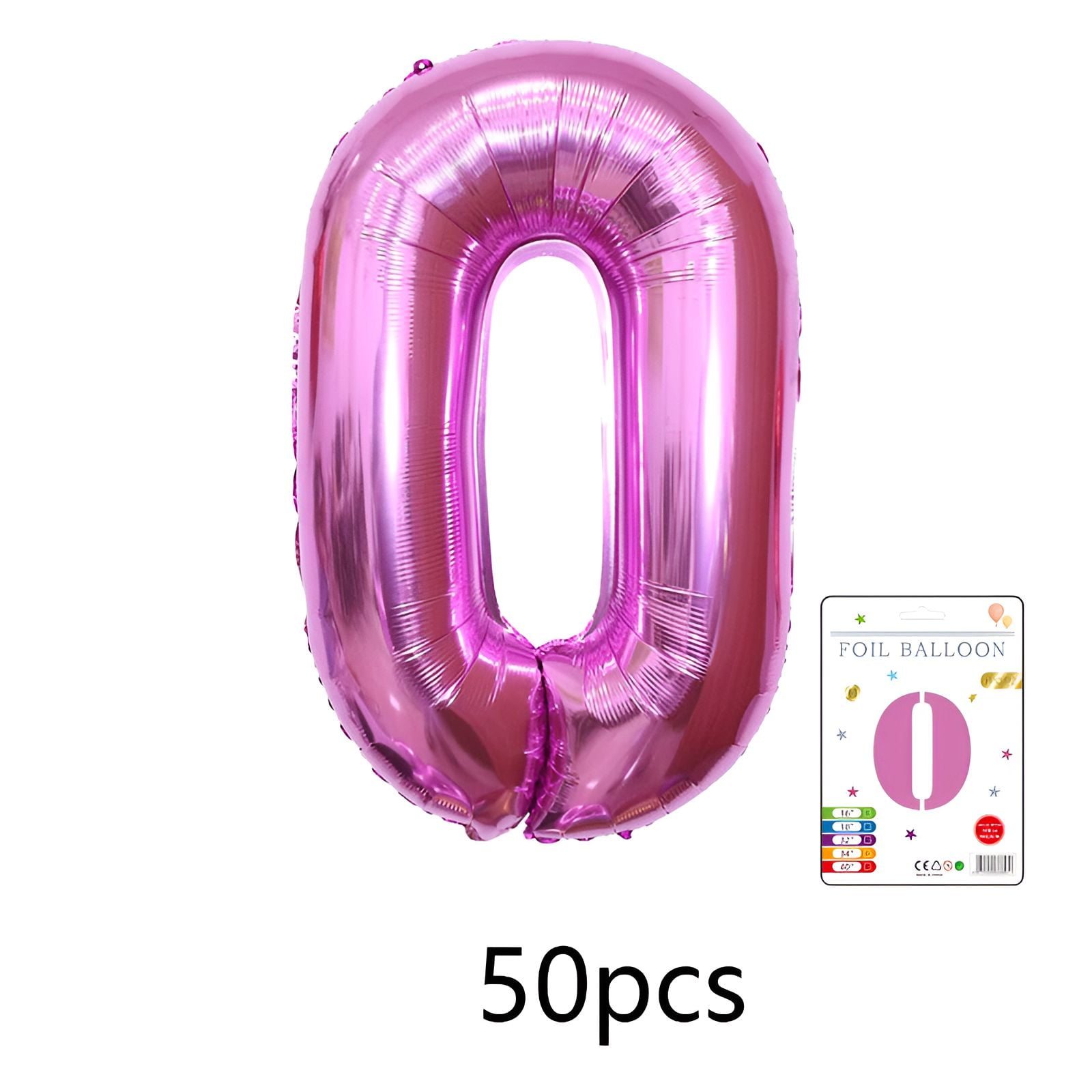 BESTSKY 50Pcs Number Balloons,Stylish Party Highlight Balloons Balloons for Birthday Party ...
