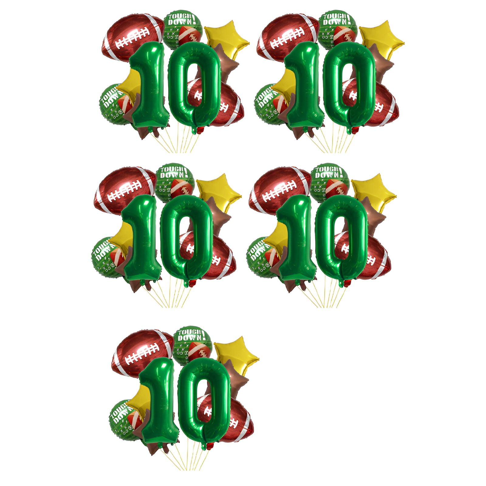 BESTSKY 55Pcs Number Balloons,Stadium Champion Vibe Party Decorations ...