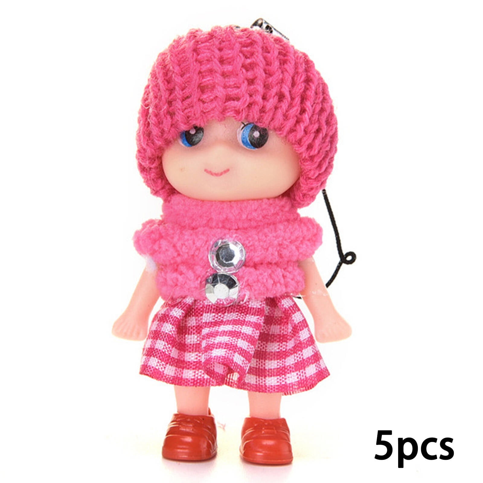BESTSKY 5Pcs Baby Doll Toys Wool Hat Style Kids Toys Confused Doll ...