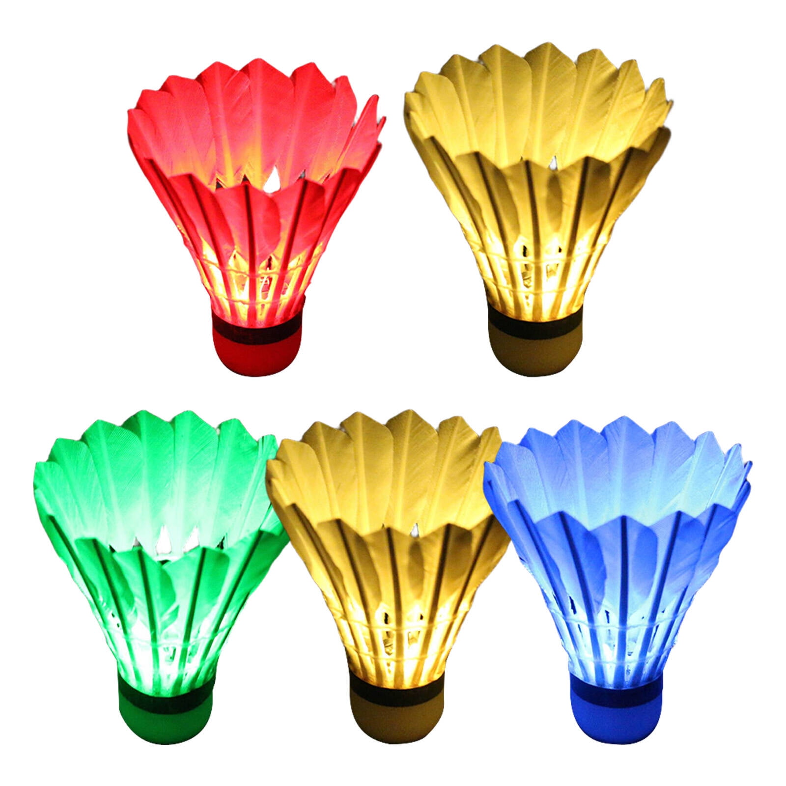 BESTSKY 5Pcs Birdie,Stable Flight Badminton Birdies,Reduced Resistance ...