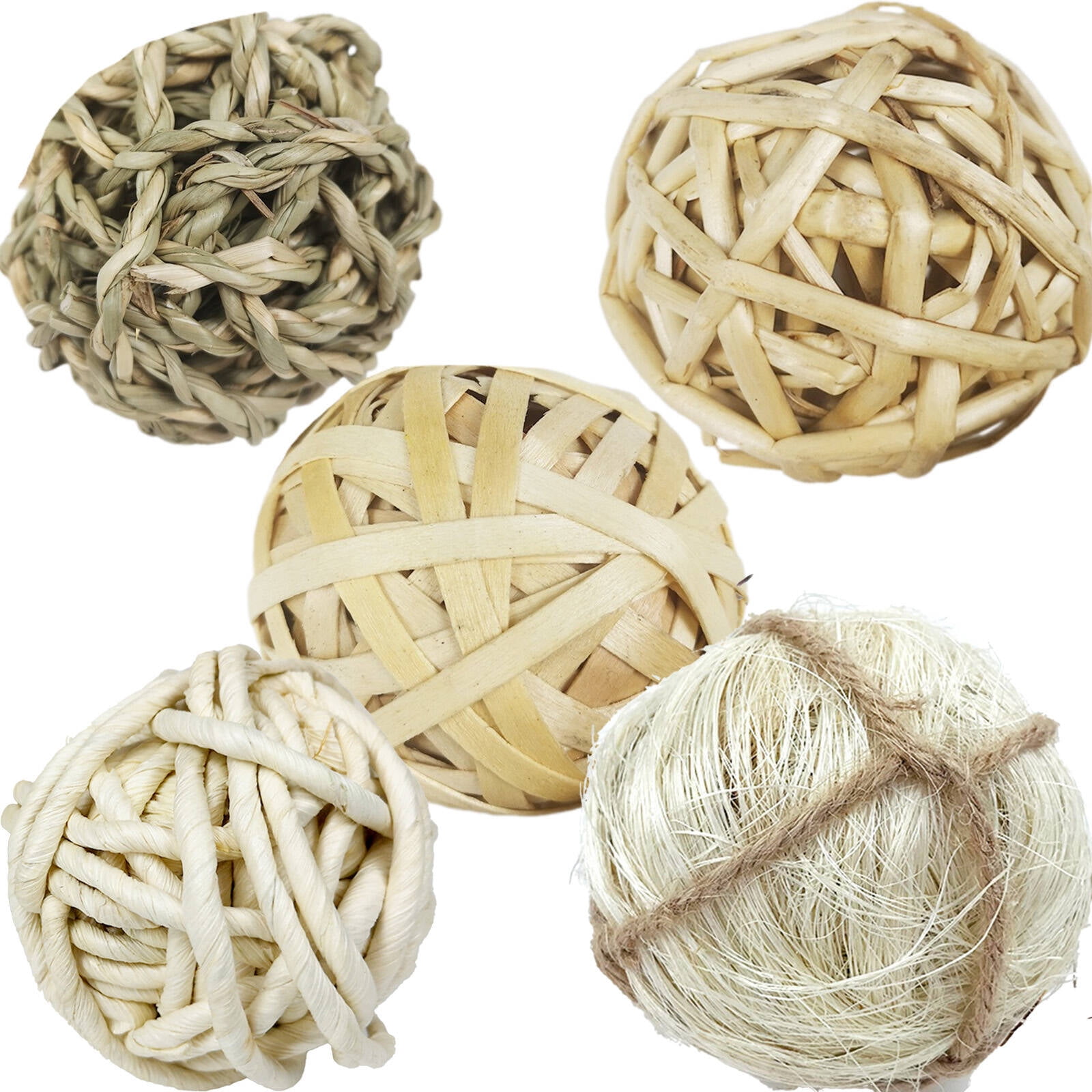 BESTSKY 5Pcs Handcrafted Rabbit Chew Toys,Herbal Fresh Rabbit Toys for ...