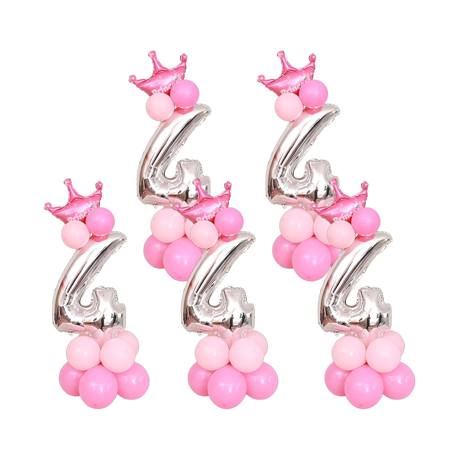 BESTSKY 5Pcs Number Balloons,Bright Atmosphere Display Balloons for ...