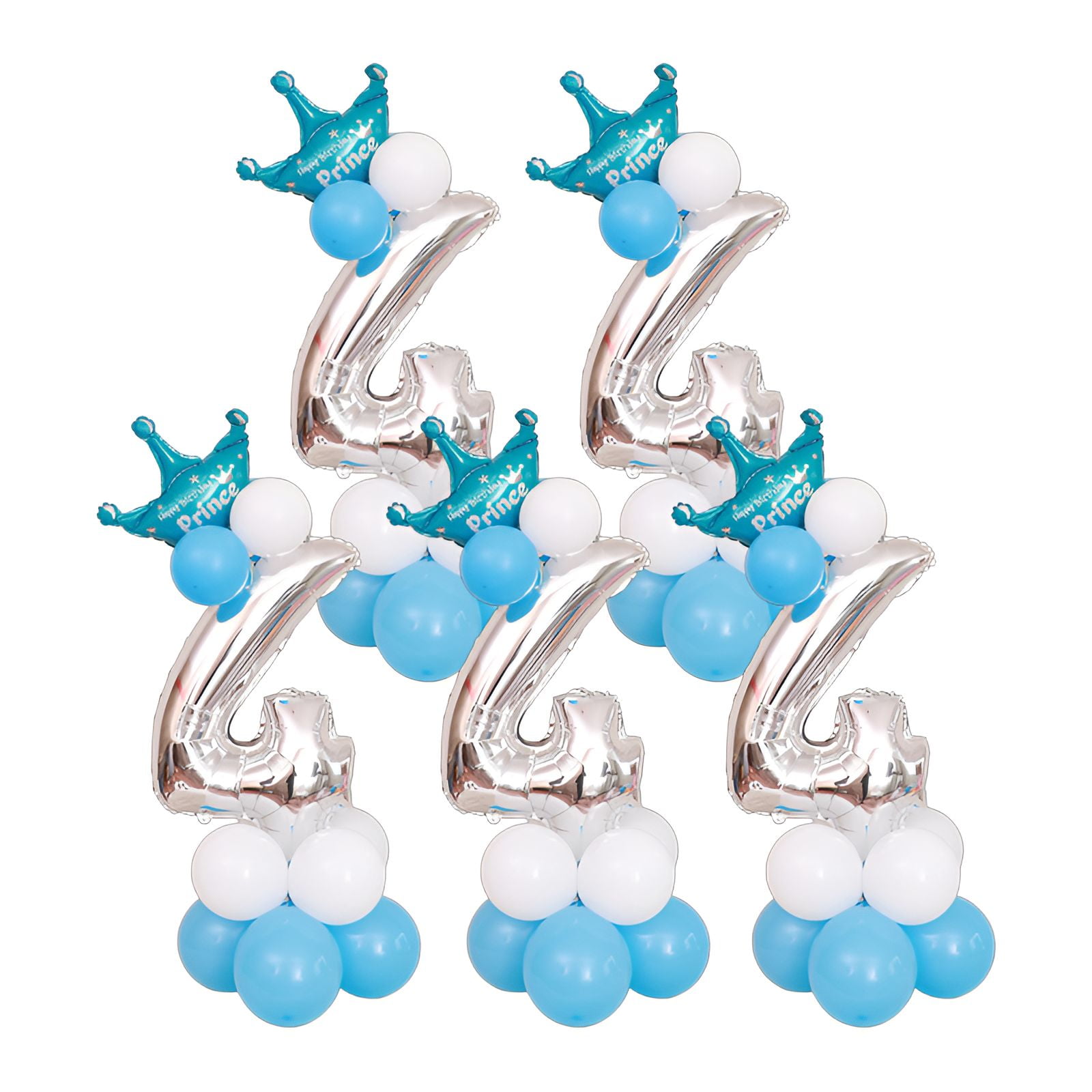 BESTSKY 5Pcs Number Balloons,Column Decoration Highlight Balloons for ...