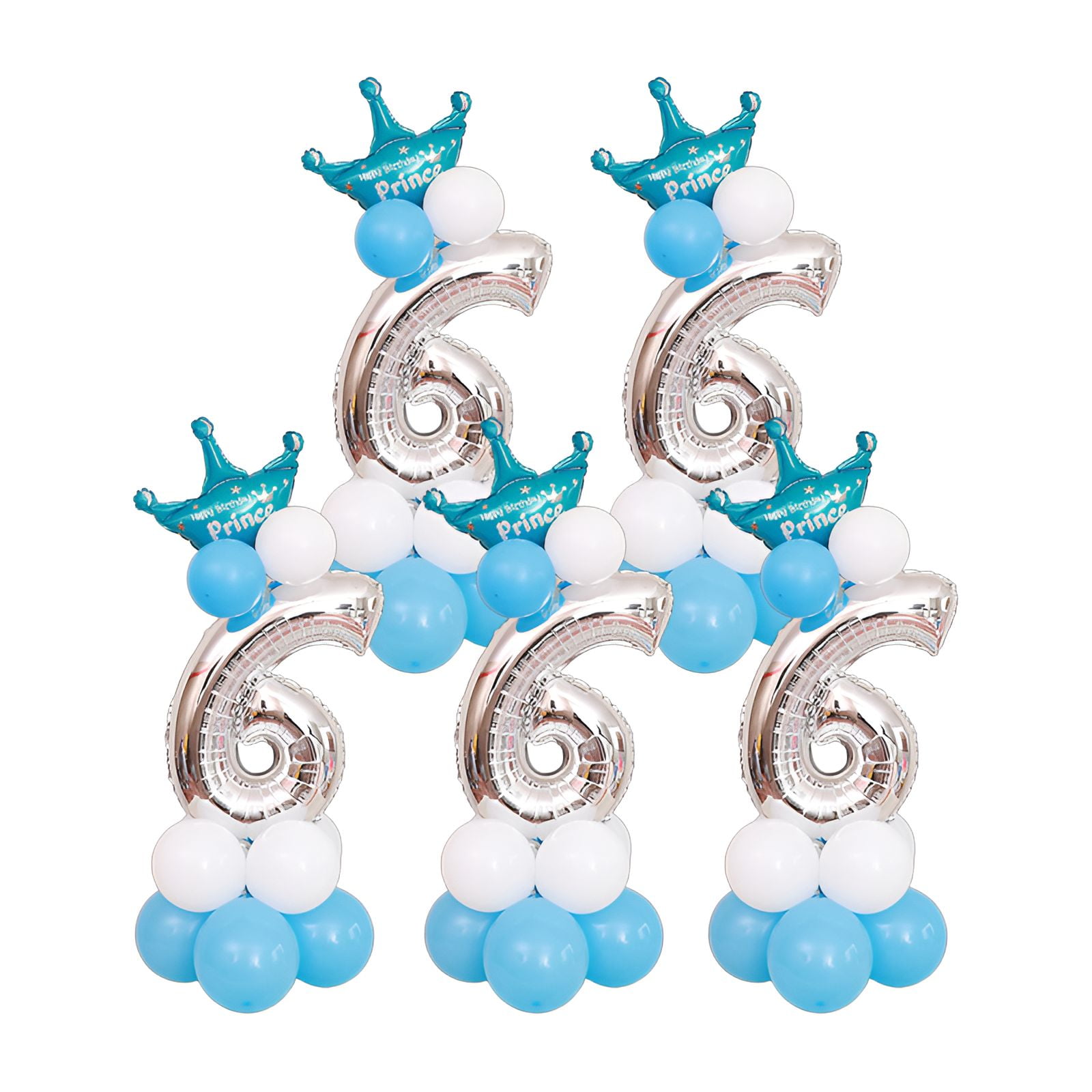 BESTSKY 5Pcs Number Balloons,Column Display Highlight Birthday ...