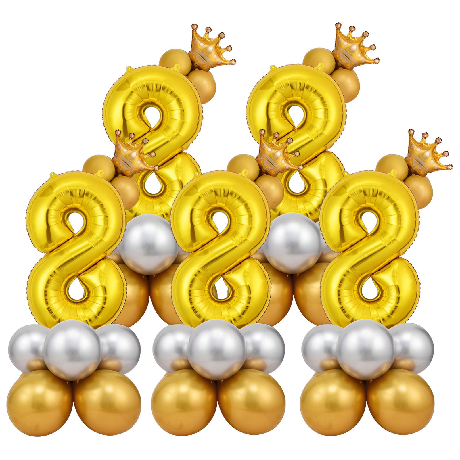 BESTSKY 5Pcs Number Balloons,Exquisite Decoration Choice Balloons for ...