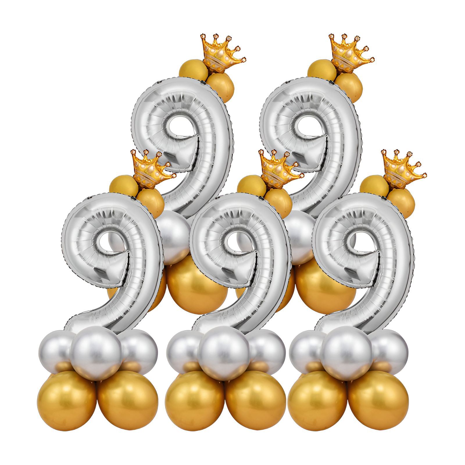 BESTSKY 5Pcs Number Balloons,Exquisite Party Balloon Party Decorations ...