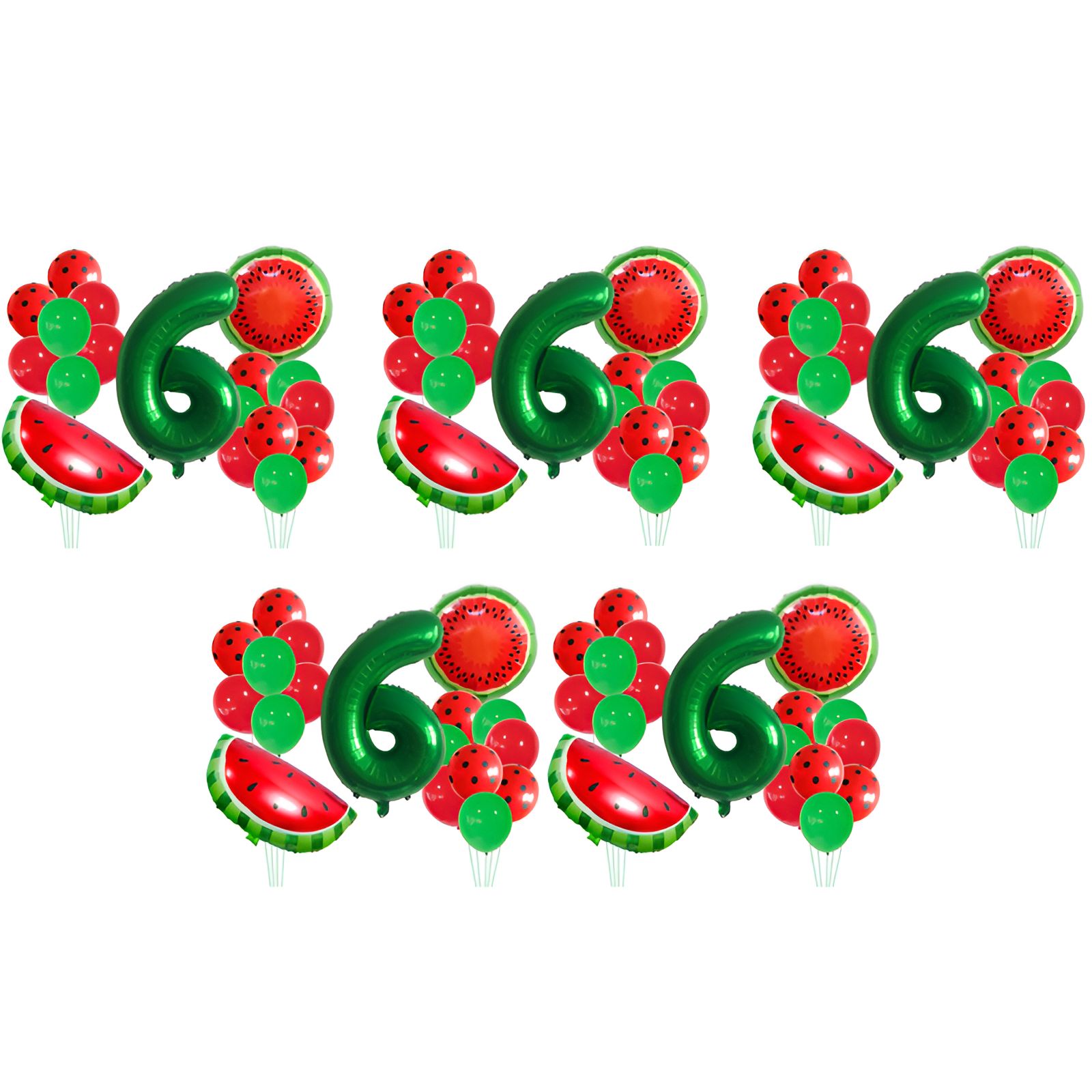 BESTSKY 5Pcs Number Balloons,Fruit-Shaped Party Decor Party Decorations ...