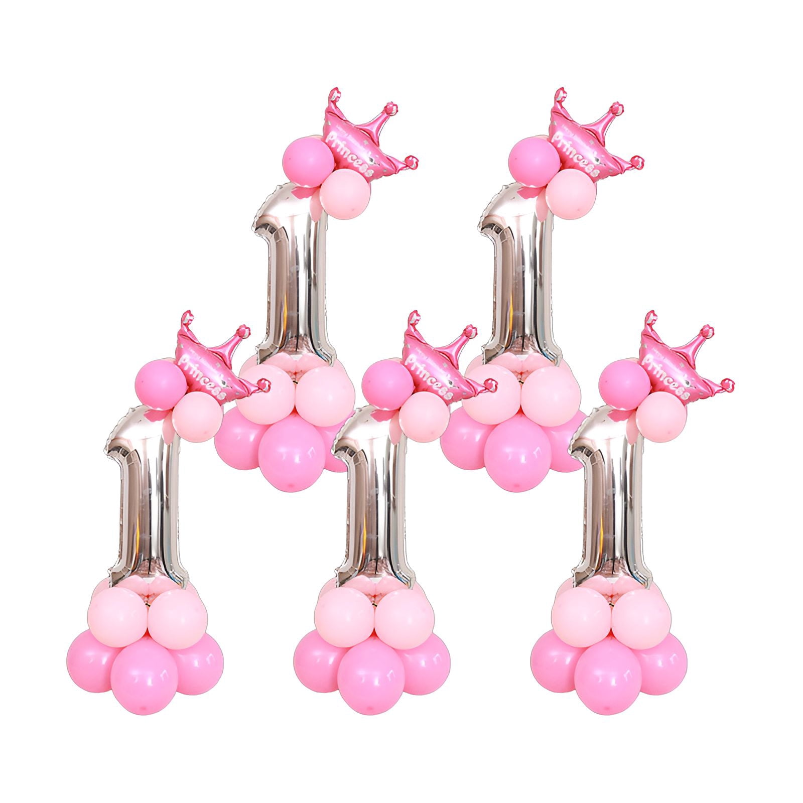 BESTSKY 5Pcs Number Balloons,Rich Pairing Design Party Decorations ...