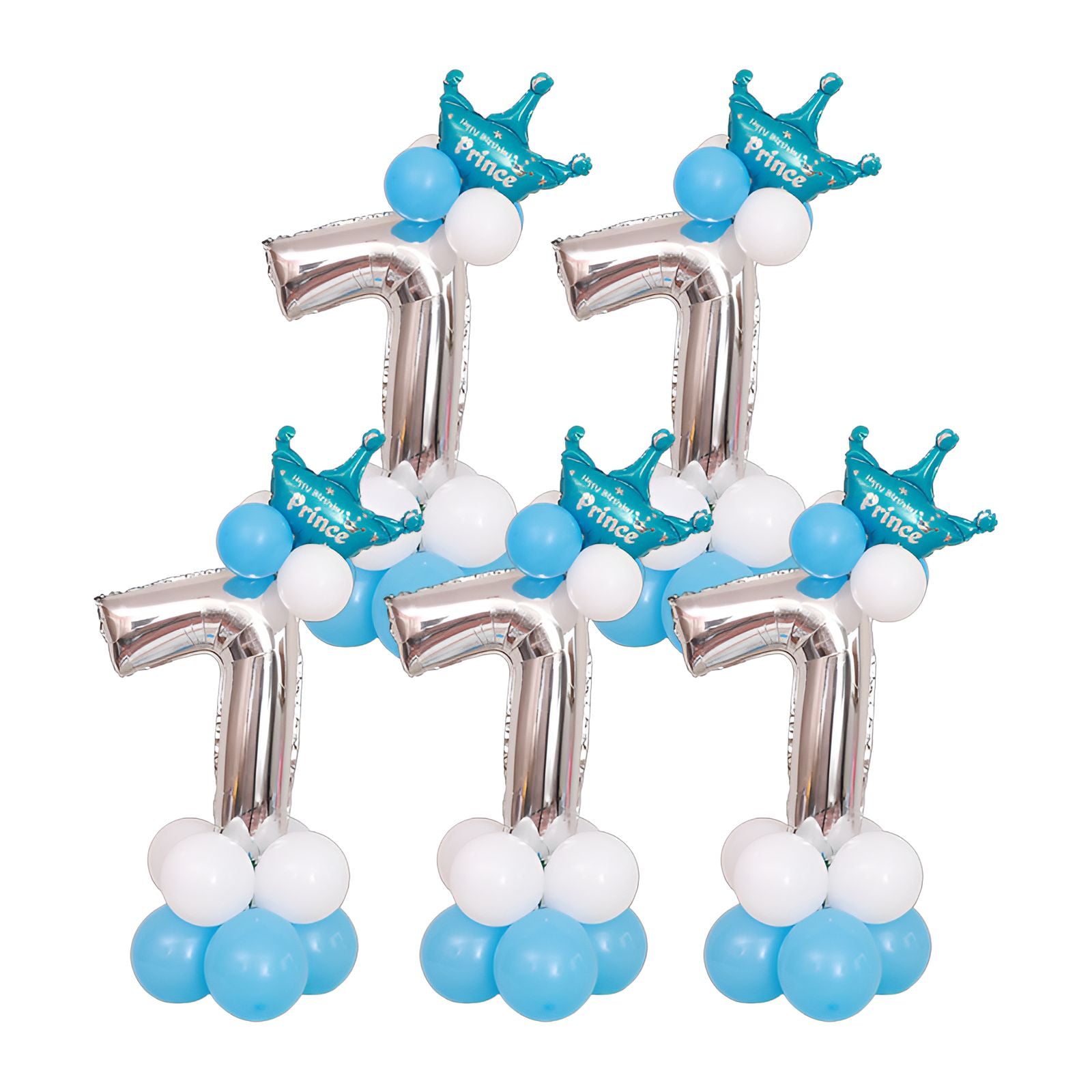 BESTSKY 5Pcs Number Balloons,Stable Inflation Balloon Party Decorations ...