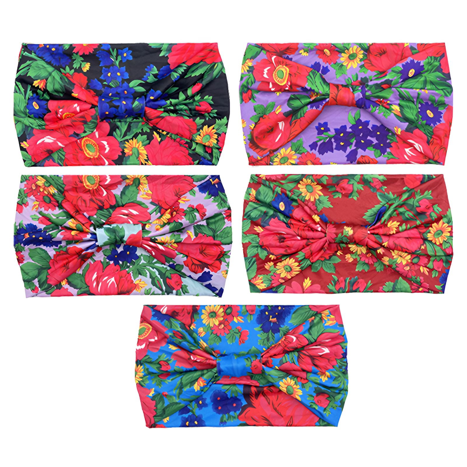 BESTSKY 5Pcs Sweat Band,Stay Put Running Headband,Premium Feel Workout ...