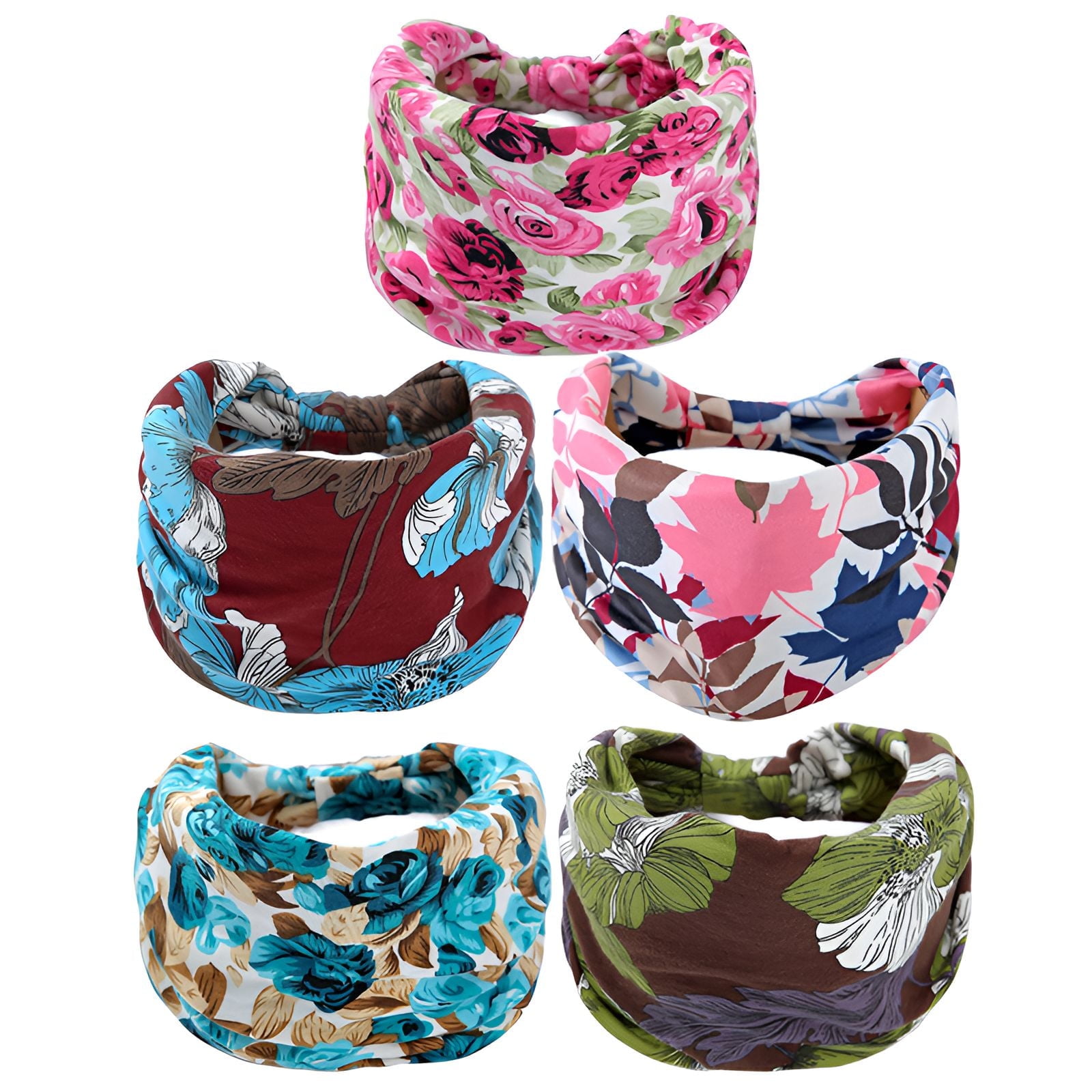 BESTSKY 5Pcs Sweat Band,Sweat Headbands for Women,Womens Headbands ...