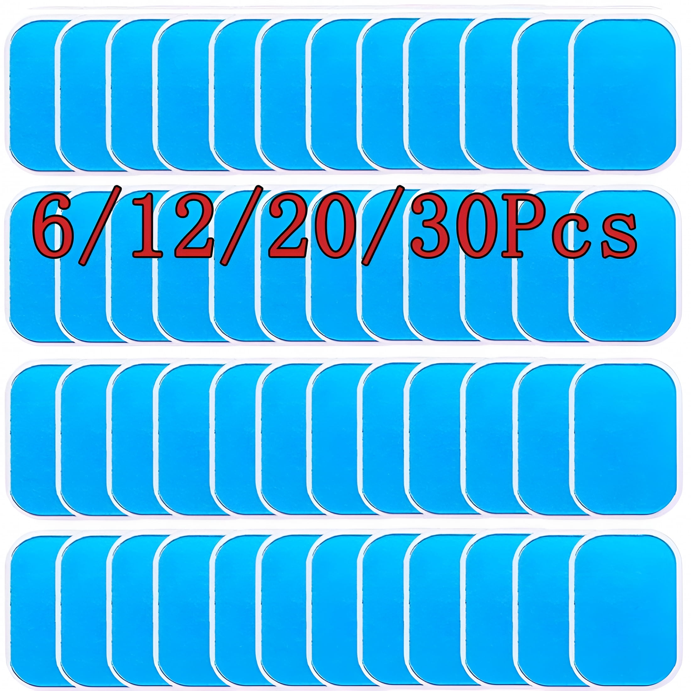 BESTSKY 6/12/20/30Pcs Abs Stimulator Training Replacement Gel Sheet ...