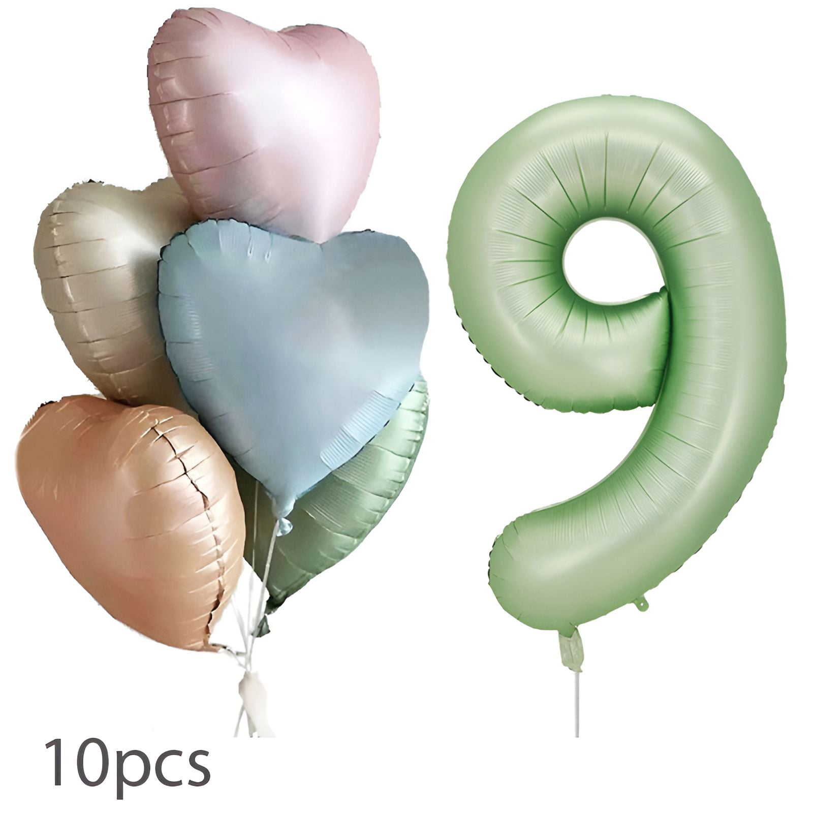 BESTSKY 60Pcs Number Balloons,Eye-Catching Visual Design Birthday ...