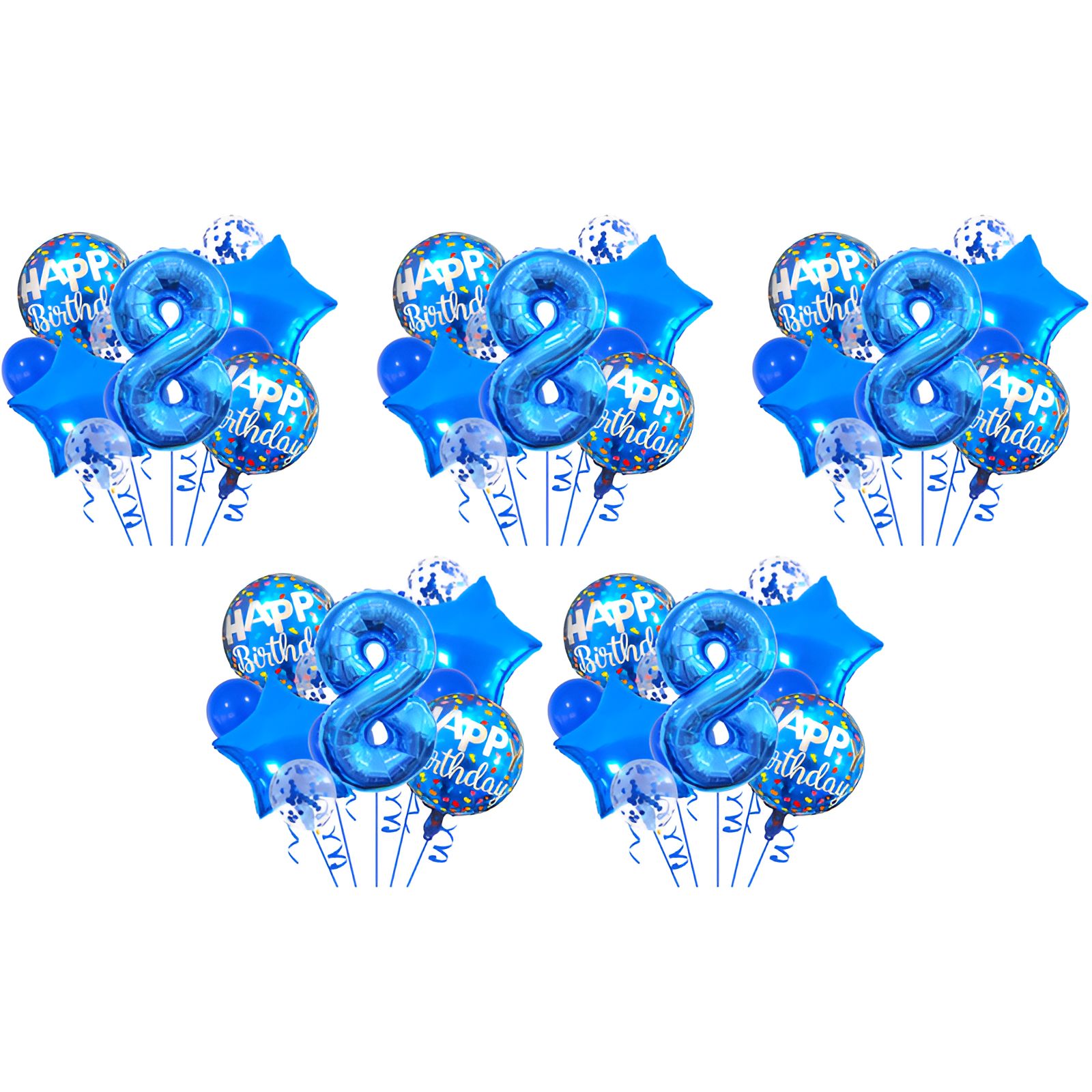 BESTSKY 65Pcs Number Balloons,Thoughtful Decor Design Party Decorations ...