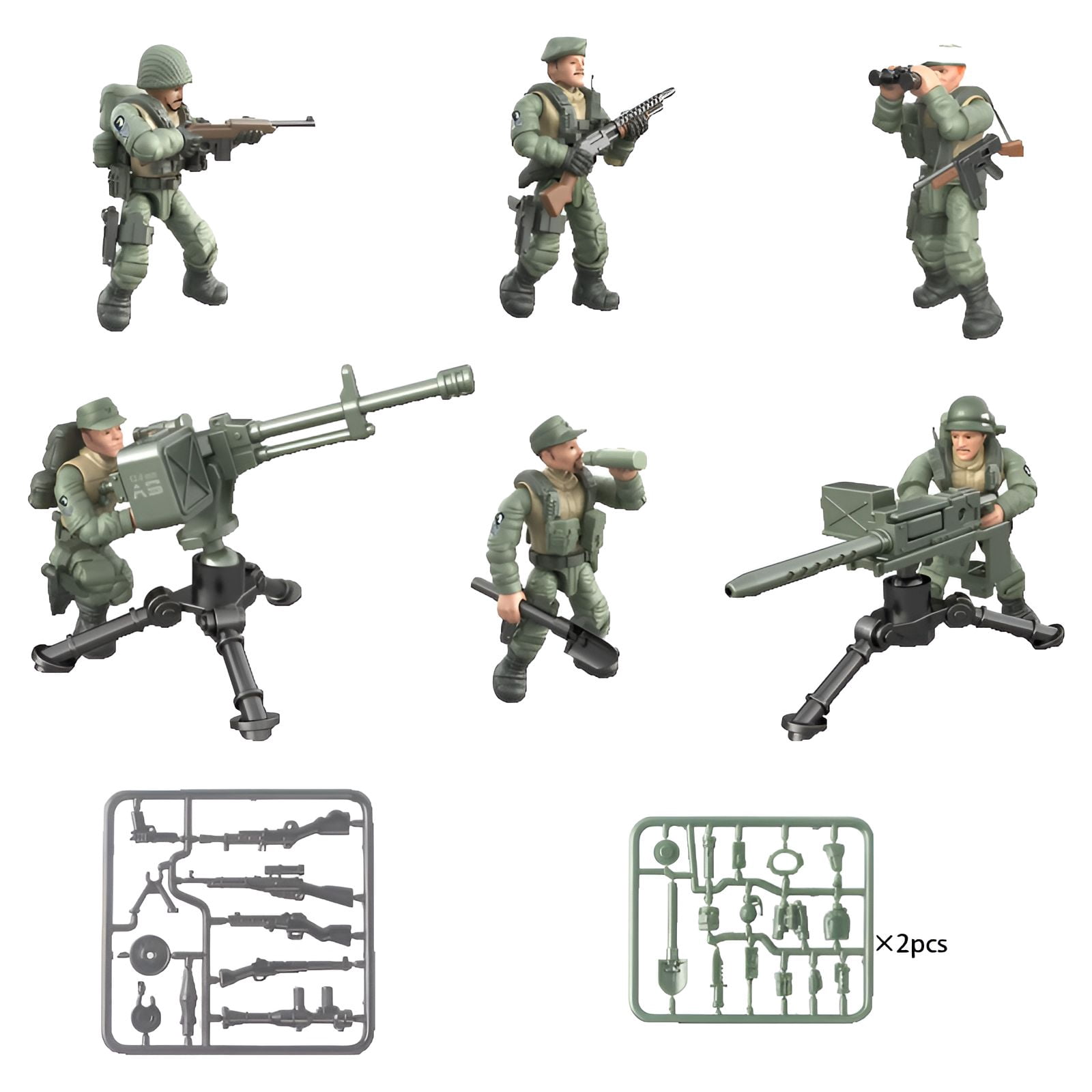 BESTSKY 6Pcs Army Men,Military Play Army Toys,Action Figures Military ...