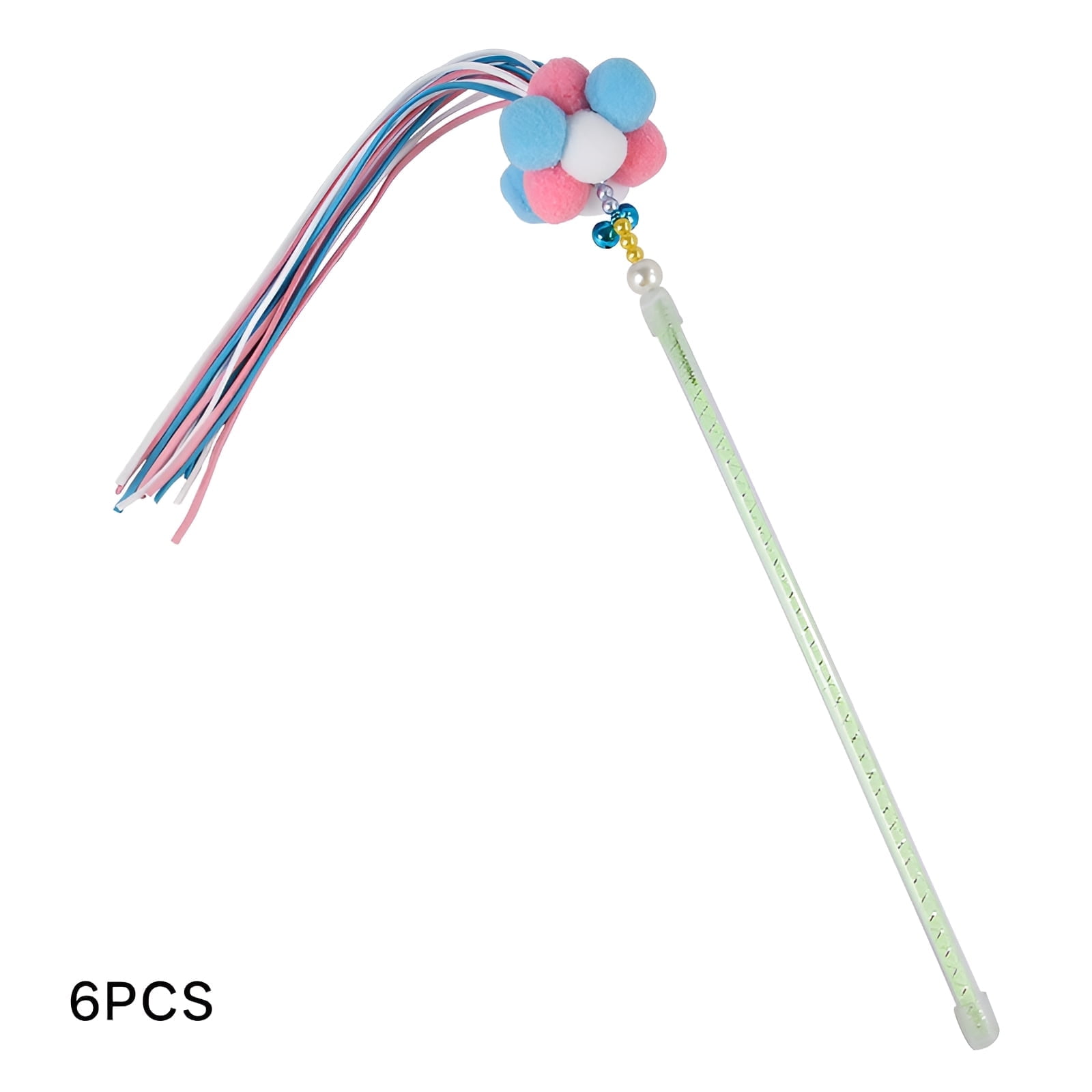 BESTSKY 6Pcs Cat Wand Toy,Cat Games,Cat Accessories for Indoor Cats ...