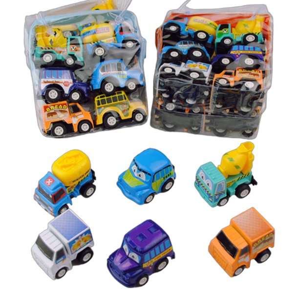 BESTSKY 6Pcs Engineering Car Toy Simulation Mini Design Model Toy Pull ...