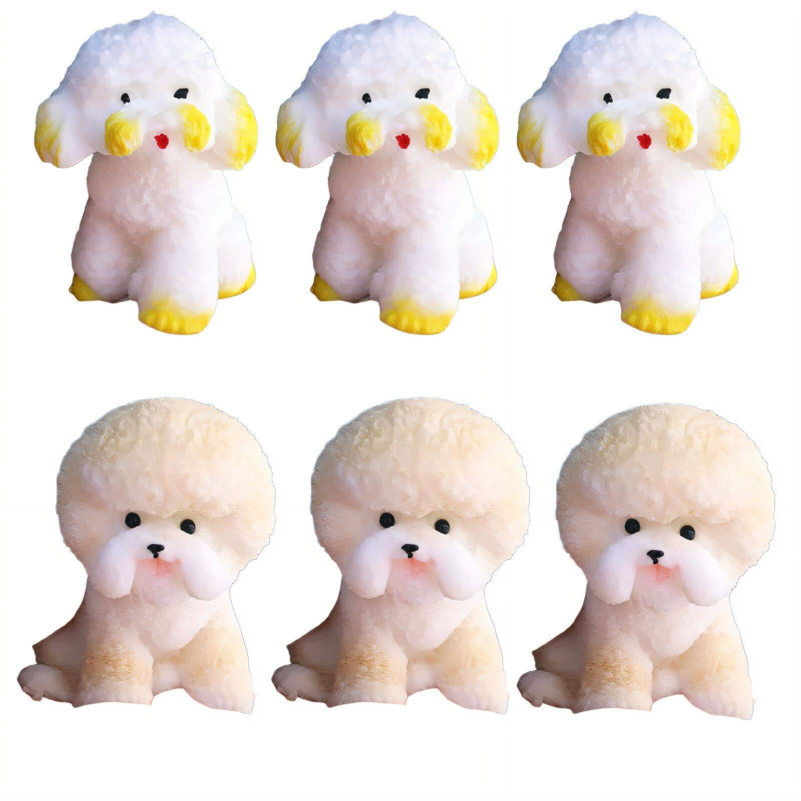 BESTSKY 6Pcs Figette Toys,Adorable Feel Squeeze Toys,Relaxing Shape ...