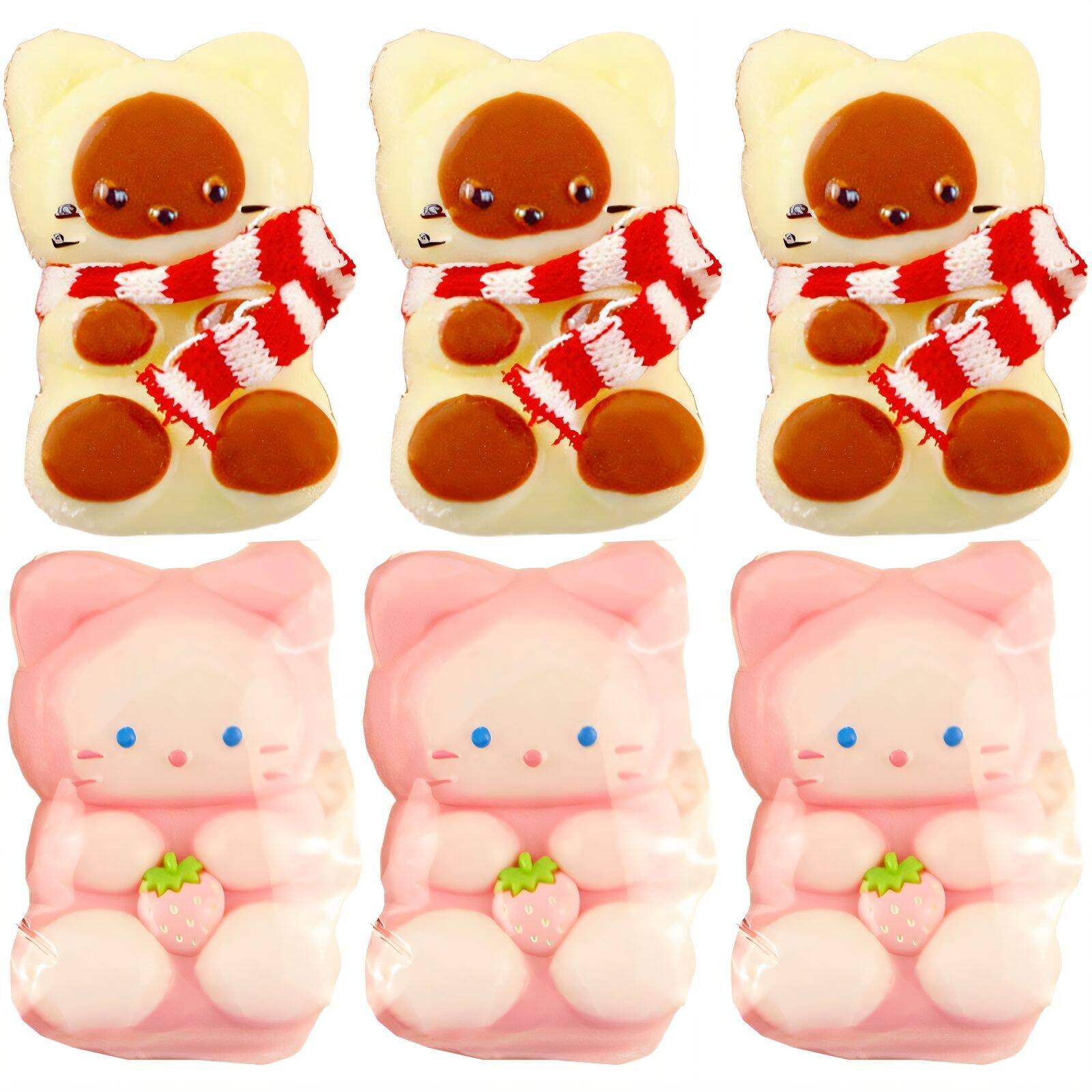 BESTSKY 6Pcs Figette Toys,Stress-Free Pet Squeeze Toys,Playful Bounce ...