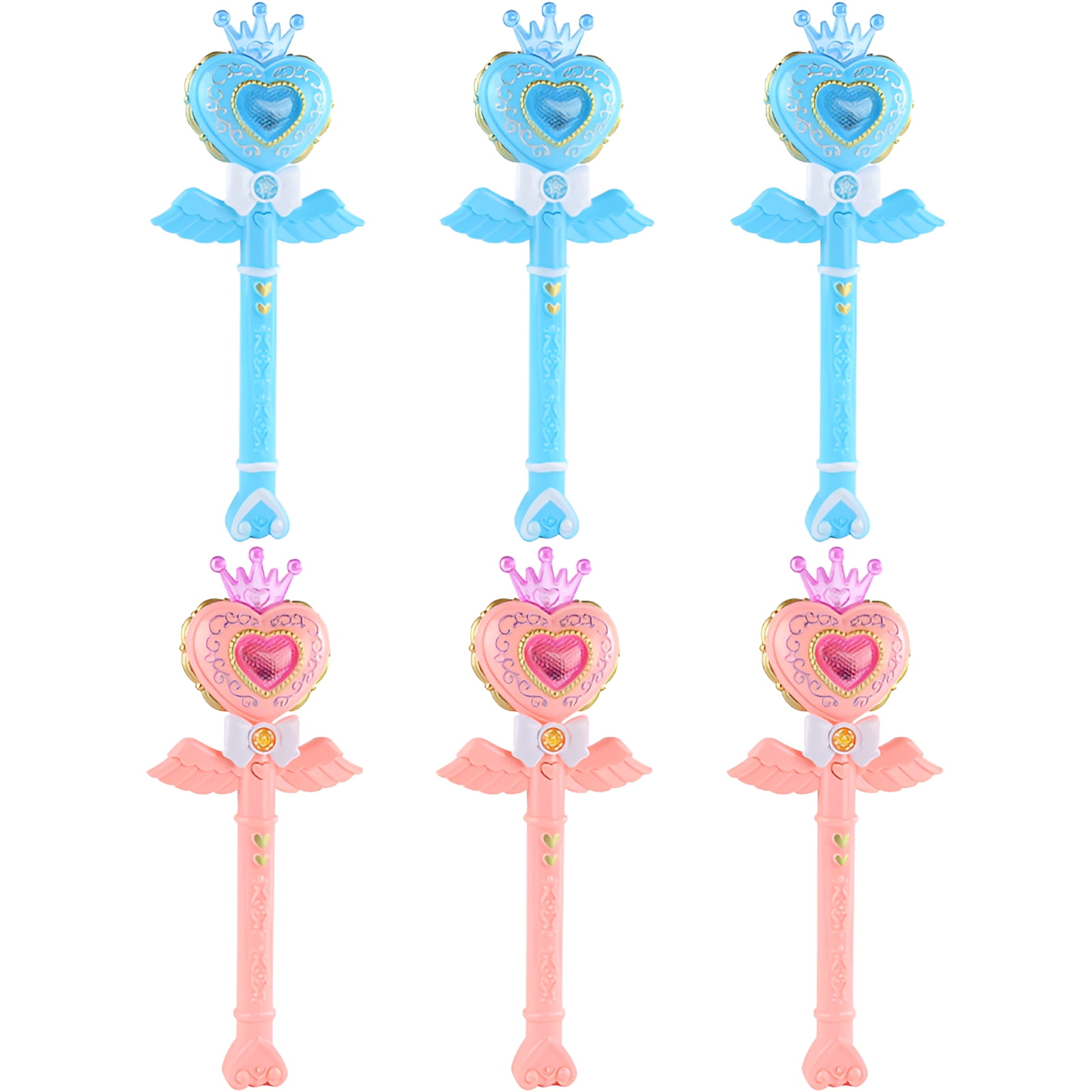 BESTSKY 6Pcs Glinda Wand,Quick Glow Turn Magic Wand,Rapid Shade Pop ...