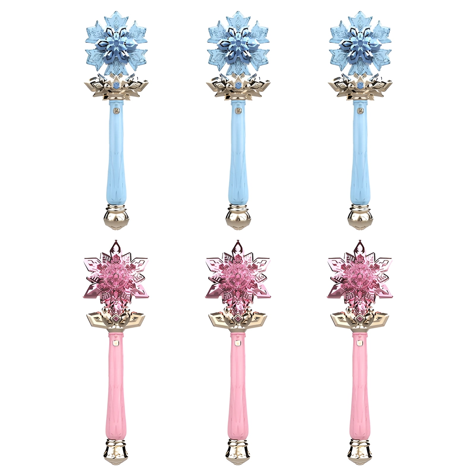 BESTSKY 6Pcs Glinda Wand,Quick Tint Pulse Magic Wand,Rapid Flash Swap Wand,Color Mixing ...