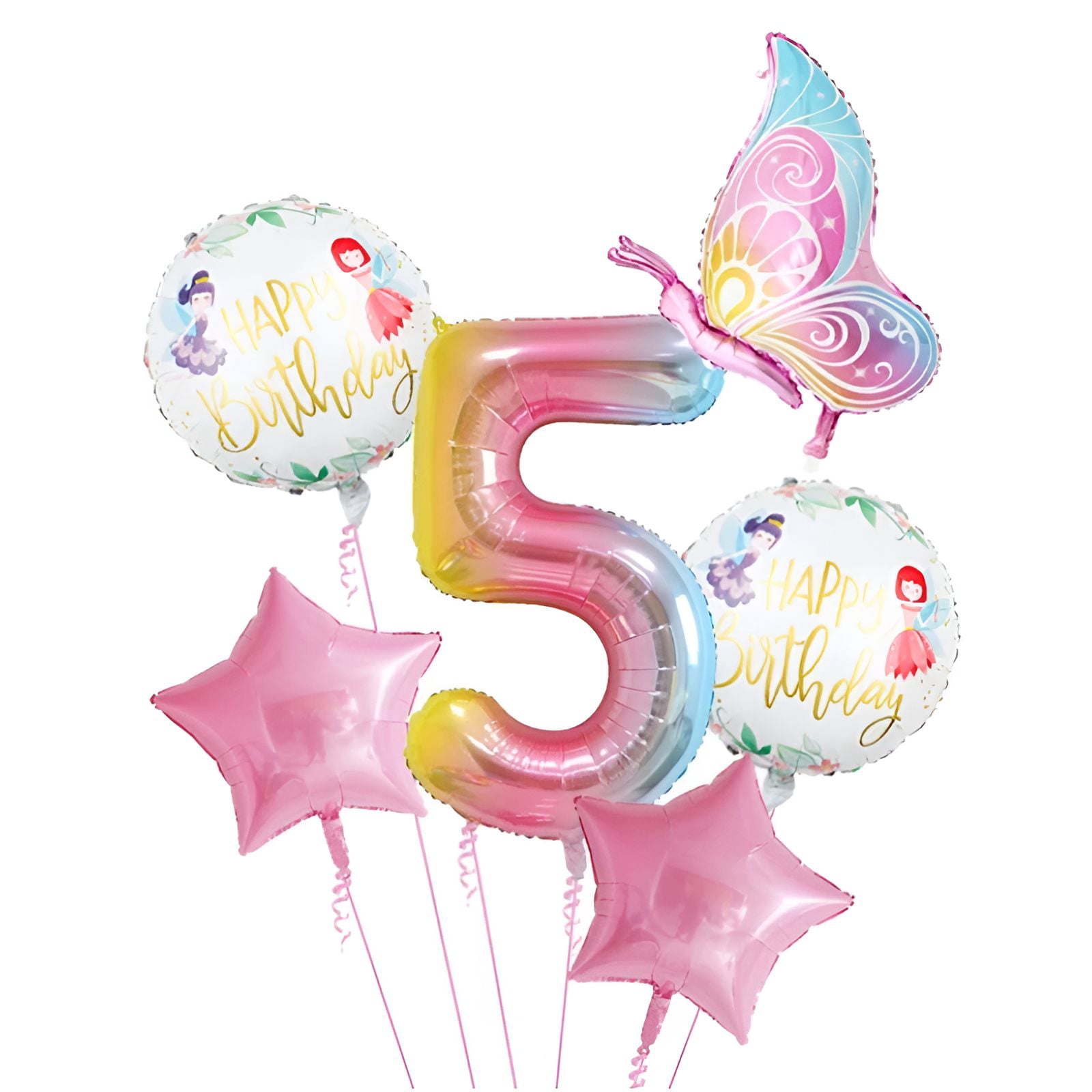 BESTSKY 6Pcs Number Balloons,Exquisite Birthday Balloons Birthday ...