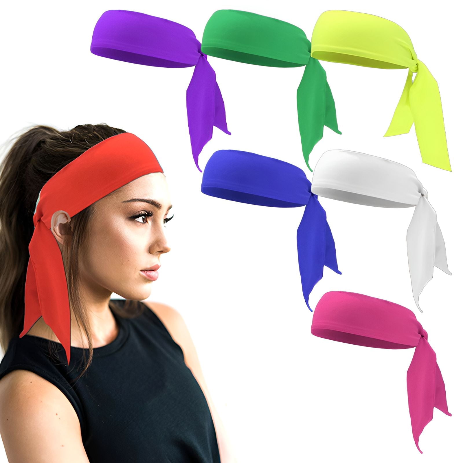 BESTSKY 6Pcs Sweat Band,Headbands for Women's Hair,Non Slip Headbands ...