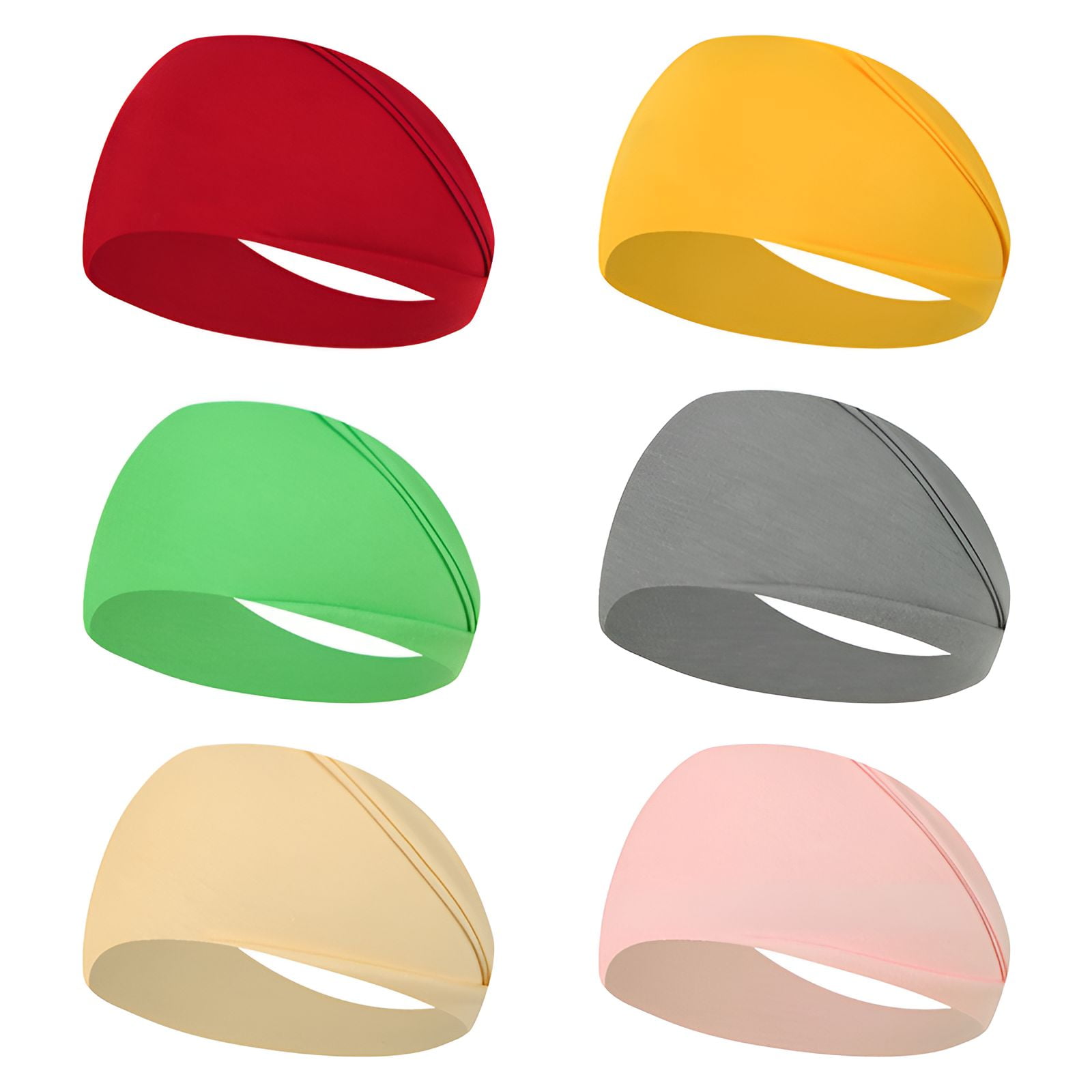 BESTSKY 6Pcs Sweat Band,Flexible Structure Running Headband,Elegant ...