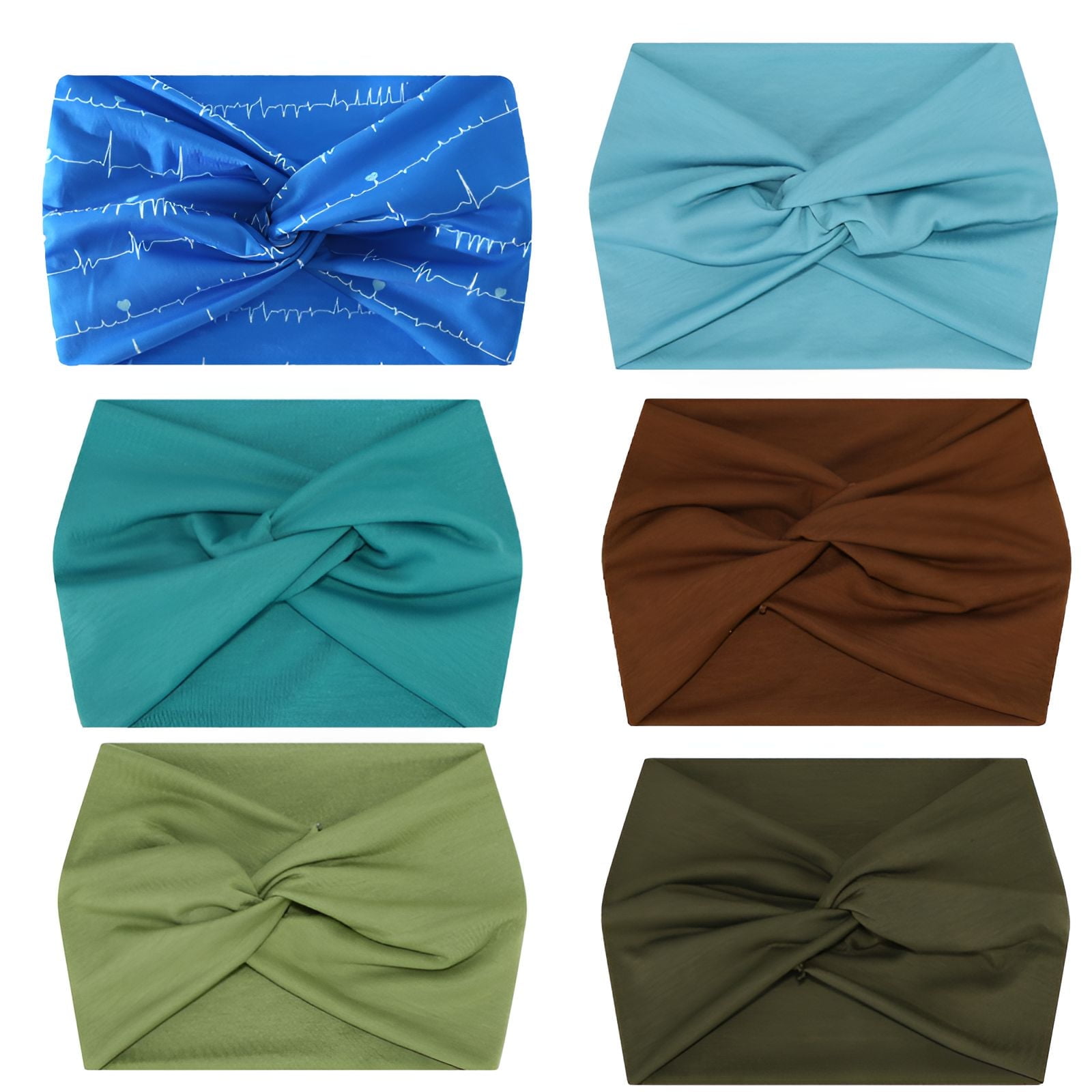 BESTSKY 6Pcs Wide Headbands for Women,Versatile Design Elastic ...