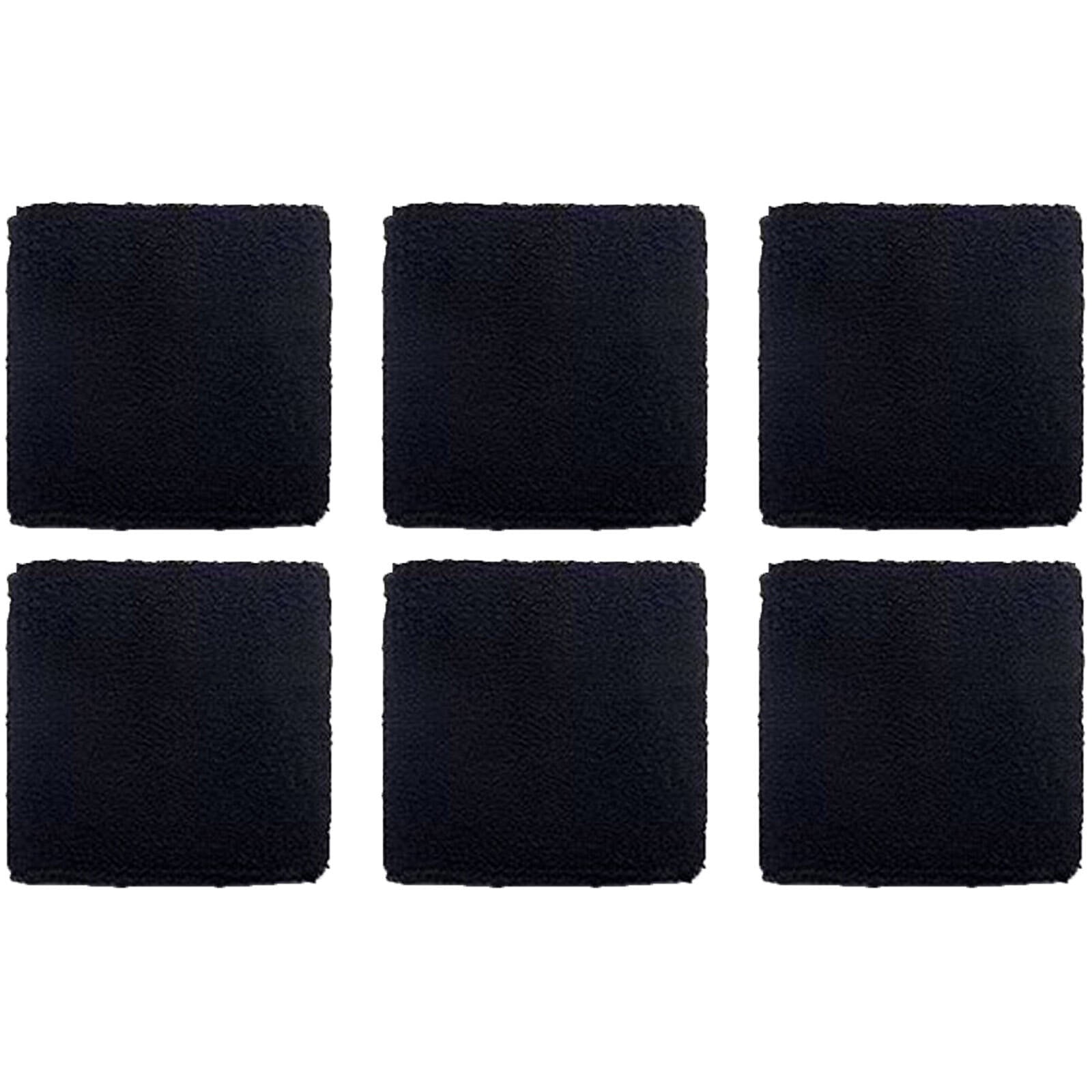 BESTSKY 6Pcs Wristbands,Polyester Cotton Sweat Band,Breathable Sweat ...