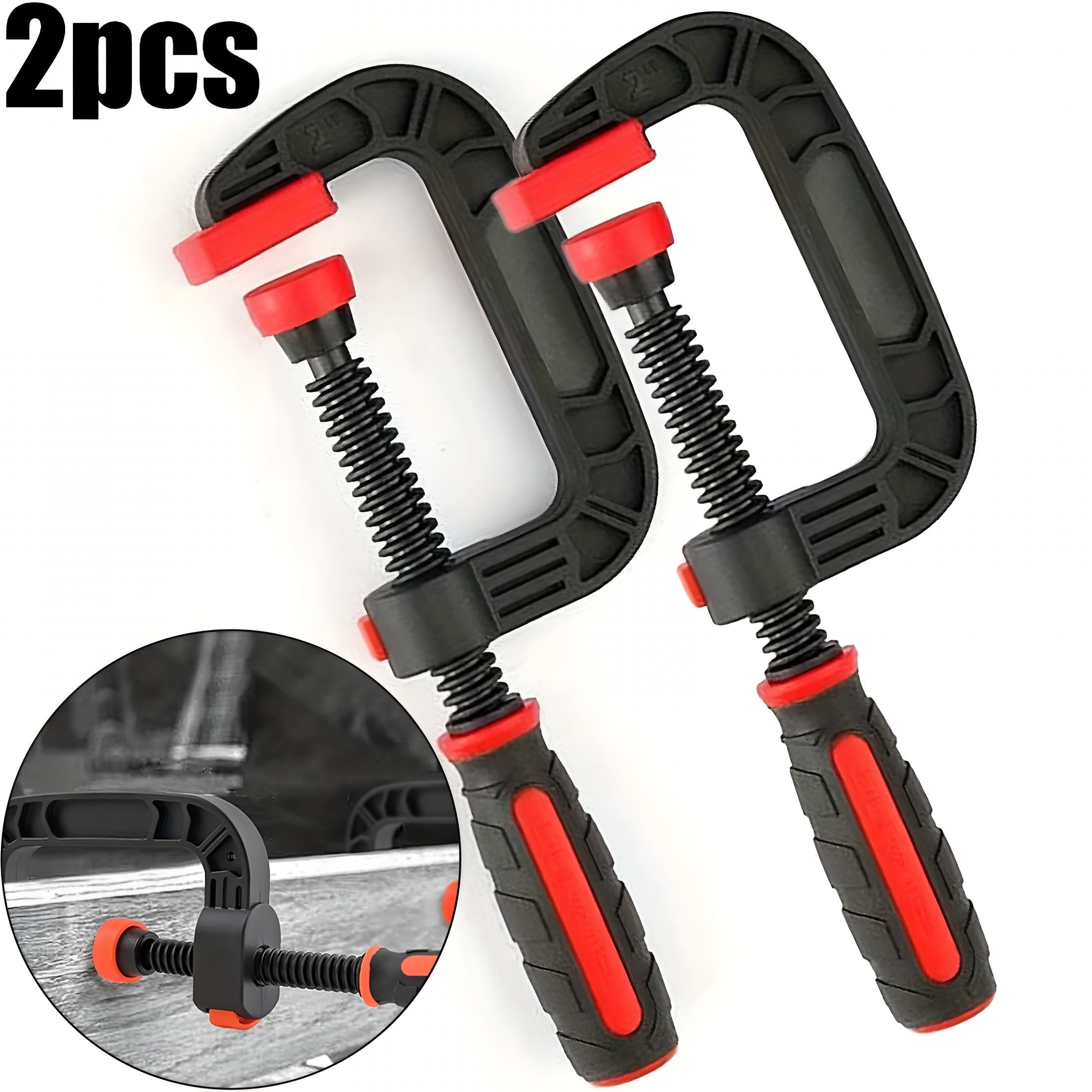 BESTSKY 7" Bar Clamps for Woodworking, Medium 170 Lbs One-Handed ...