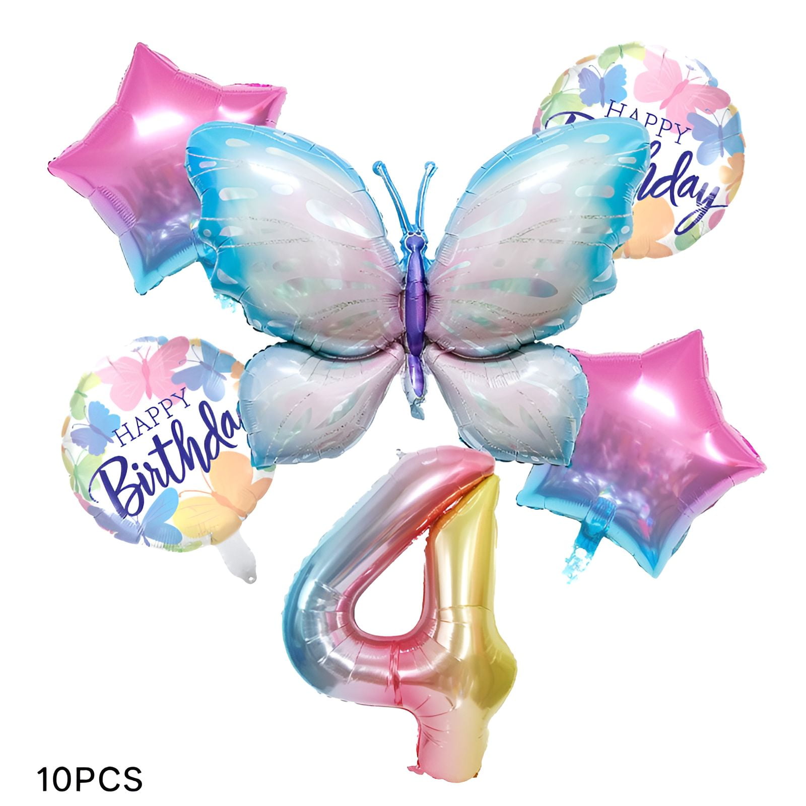 BESTSKY 80Pcs Number Balloons,Sweet Star Shape Party Decorations,Dreamy Party Highlight Birthday ...