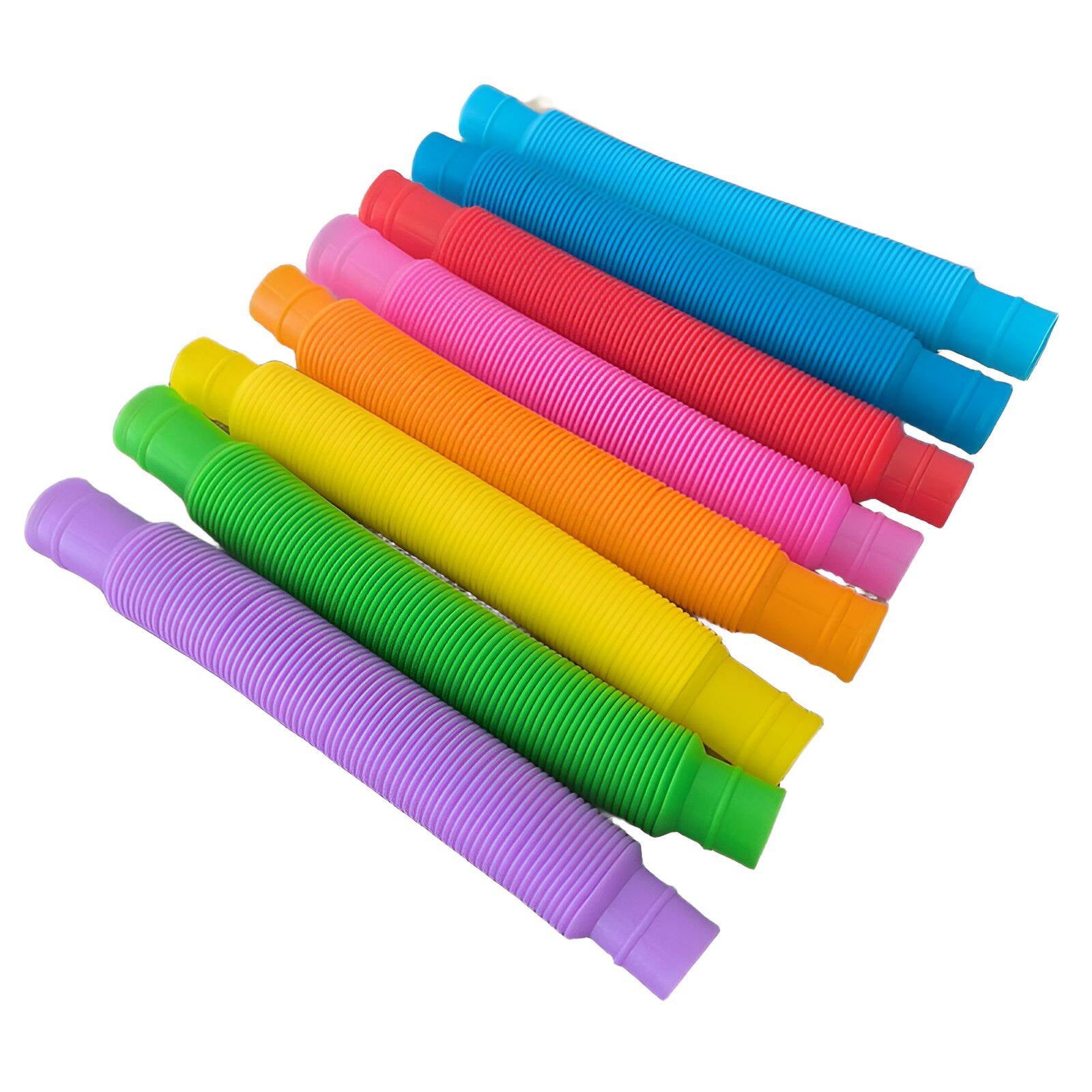 BESTSKY 8Pcs Autism Sensory Products,Colorful Design Pop Tubes,Stress ...