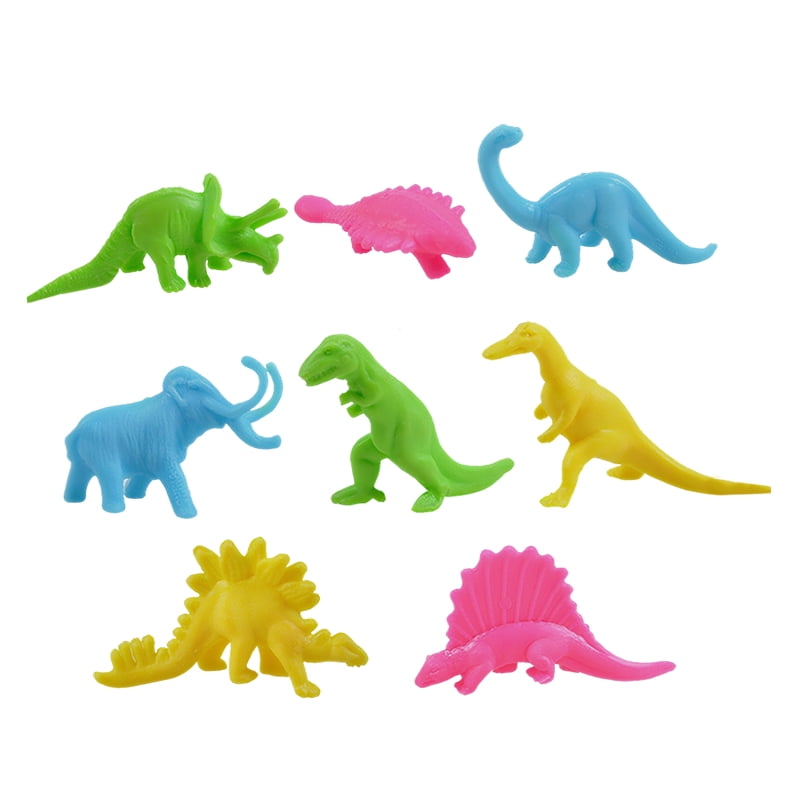 BESTSKY 8Pcs Fake Bugs,Candy-Colored Dinosaurs Animal Toys,Ecological ...
