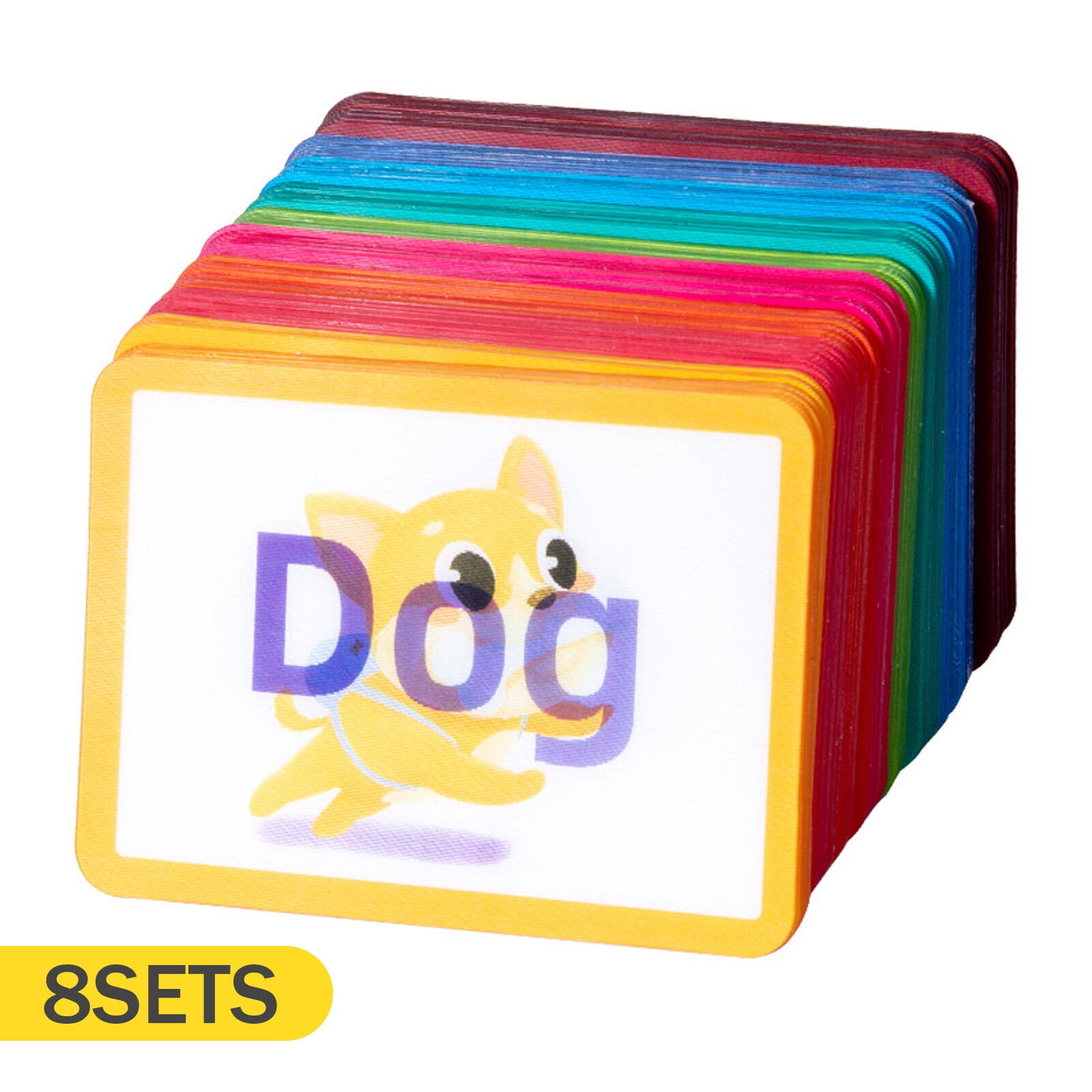 BESTSKY 8Pcs Flash Cards,Compact and Portable Toddler Flash Cards ...