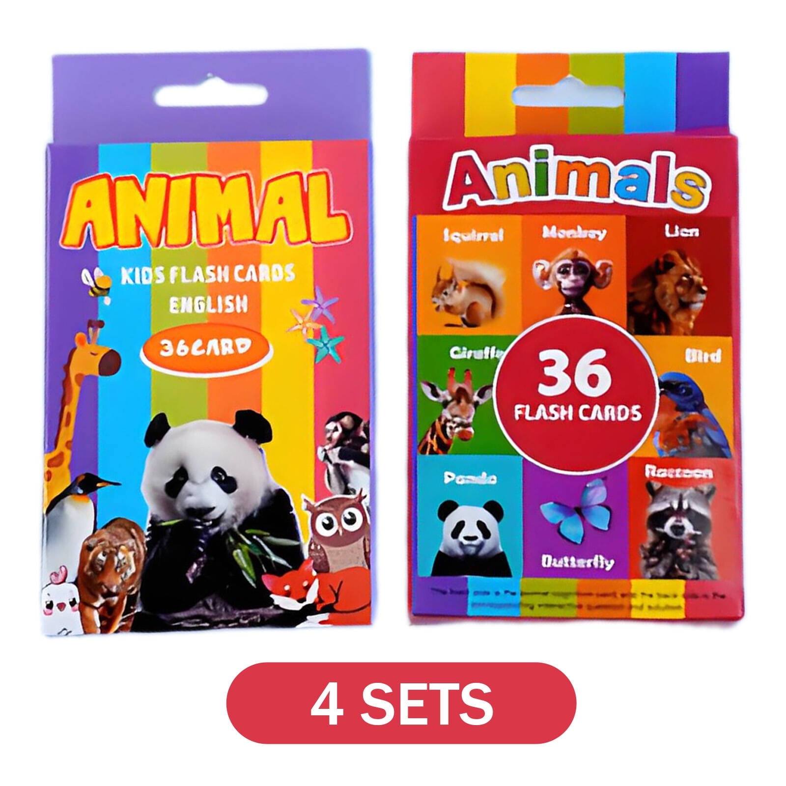 BESTSKY 8Pcs Flash Cards,Fun Learning Experience Toddler Flash Cards ...