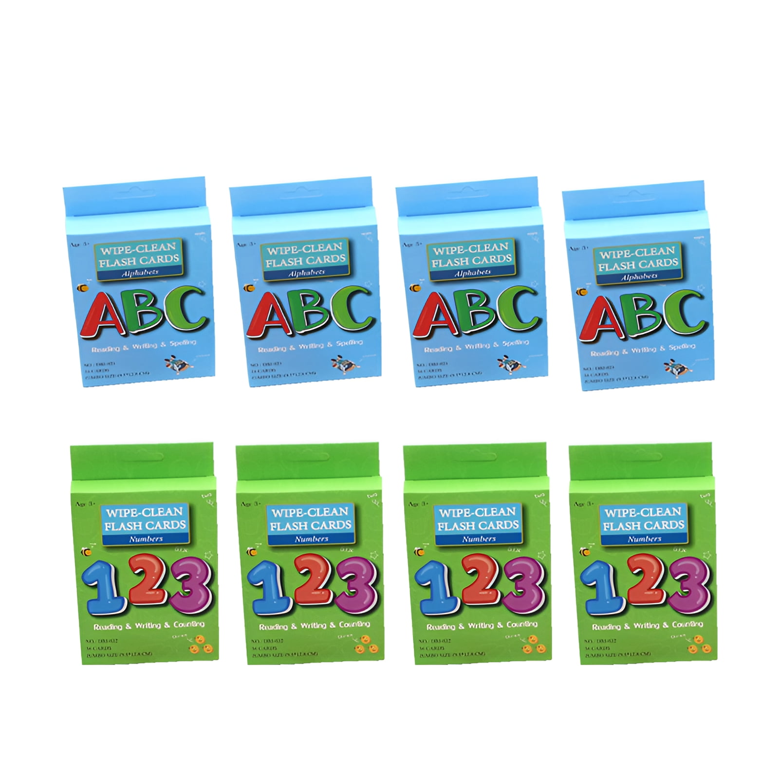 BESTSKY 8Pcs Flash Cards,Literacy Flashcards Toddler Flash Cards ...